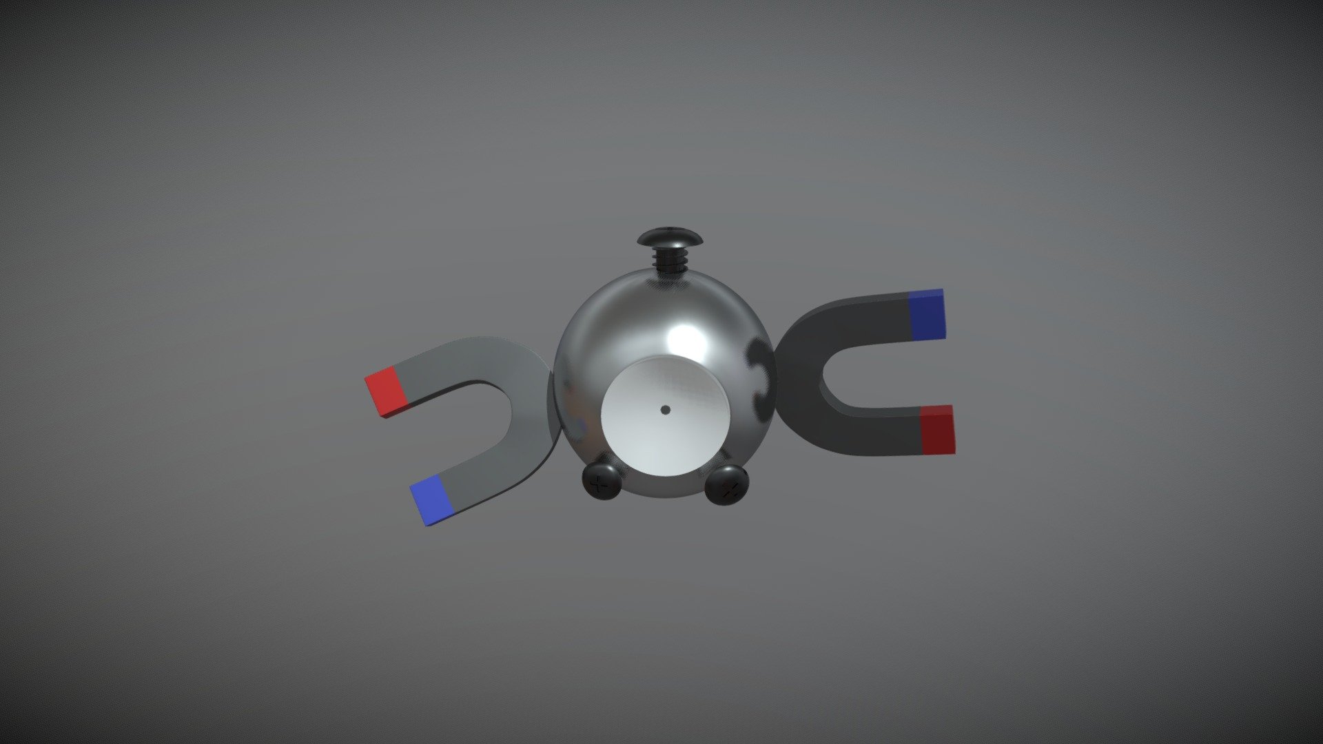Magnemite - Download Free 3D model by Grogroda [23f6127] - Sketchfab