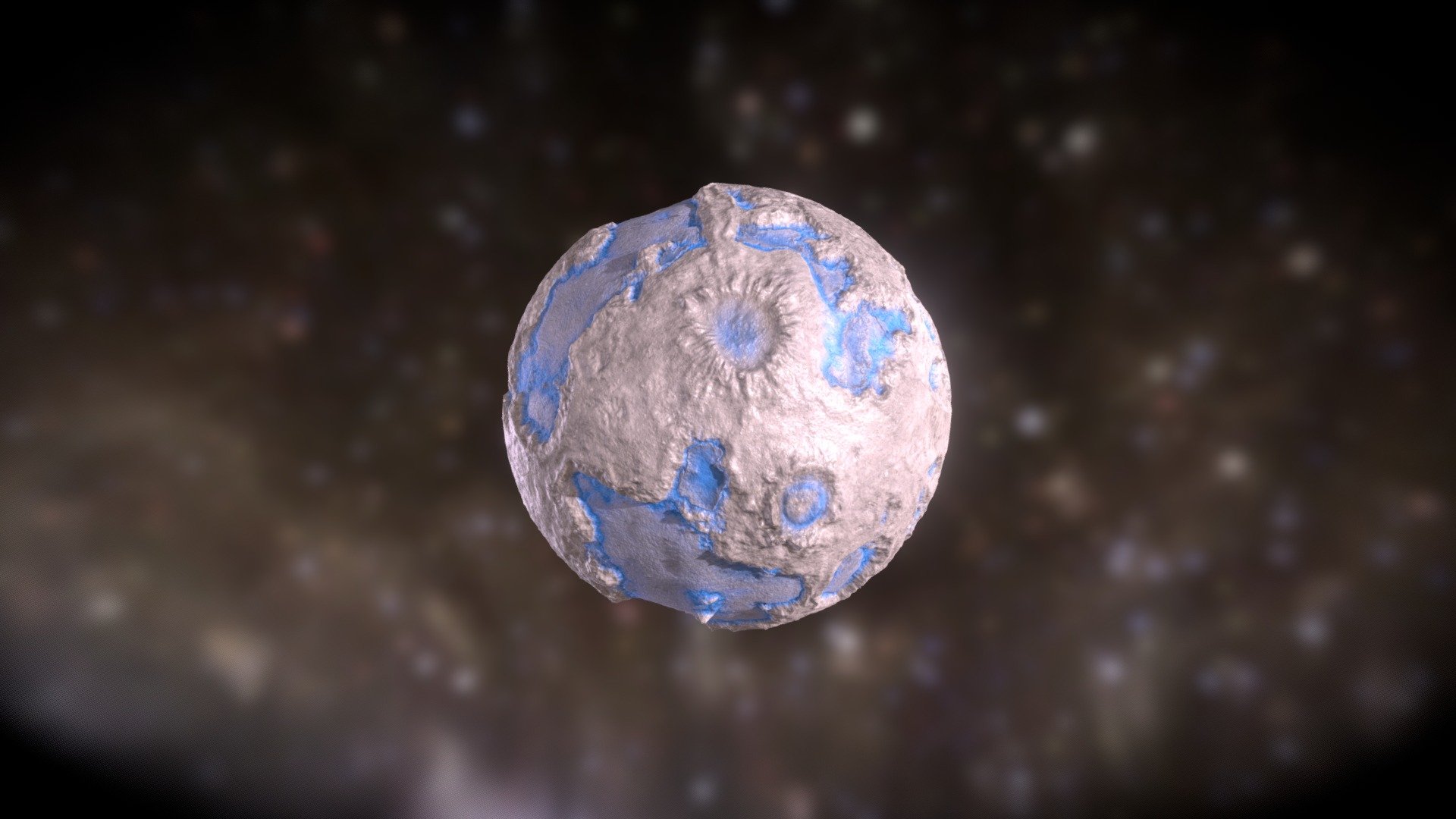 Icy Moon - 3D model by AndrewBen [23f6af1] - Sketchfab