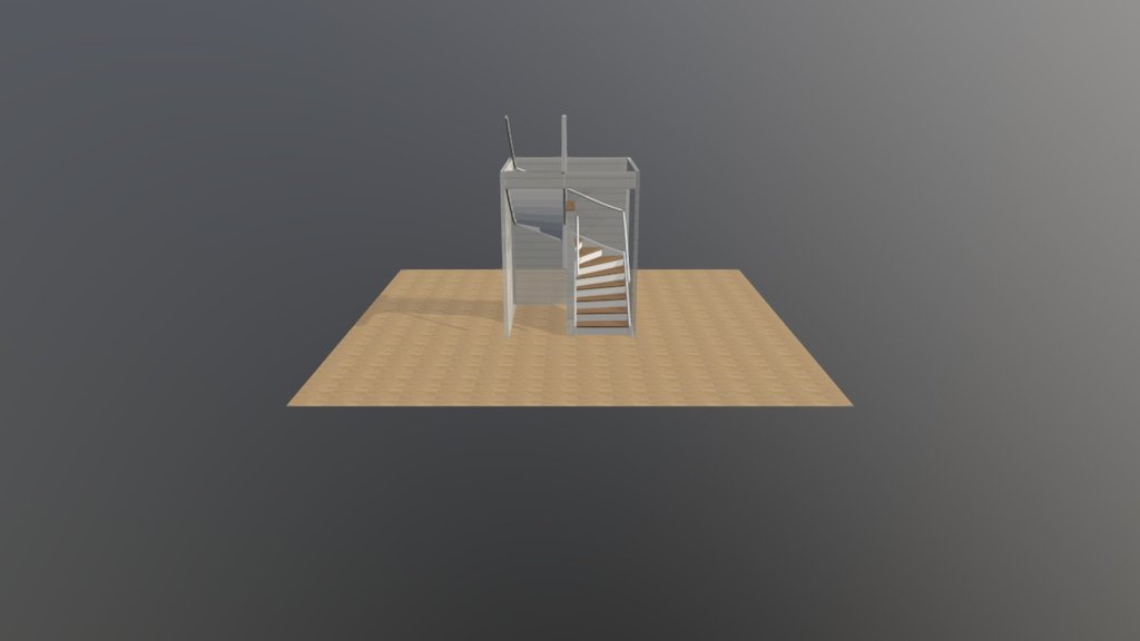 2017-190 U-Trappa - 3D model by SolidorAB [23f774e] - Sketchfab