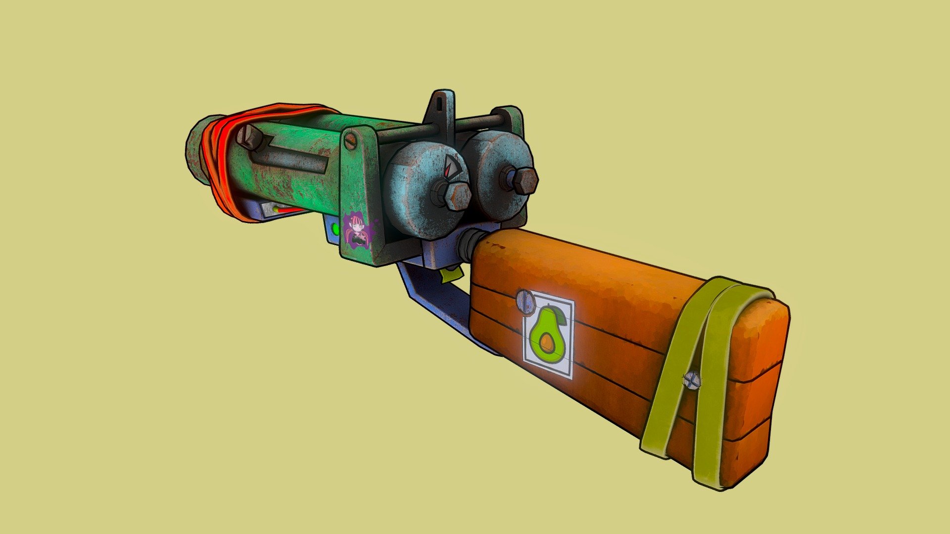 Double Barrel Shotgun - 3D model by Mora (@MoraAzul) [23f7baa] - Sketchfab