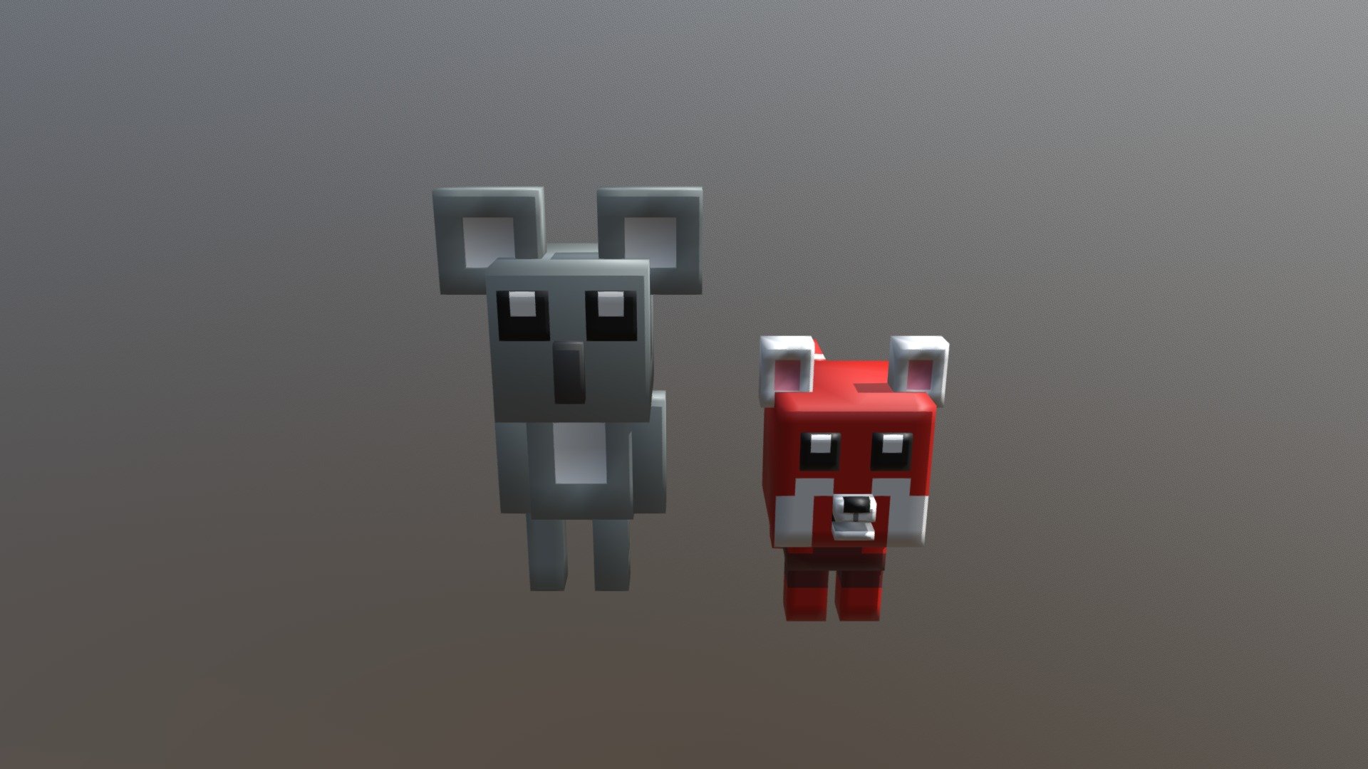 Cubic Koala and Red Panda - 3D model by Bruno.Toledo.Lopes [23f9c2e ...