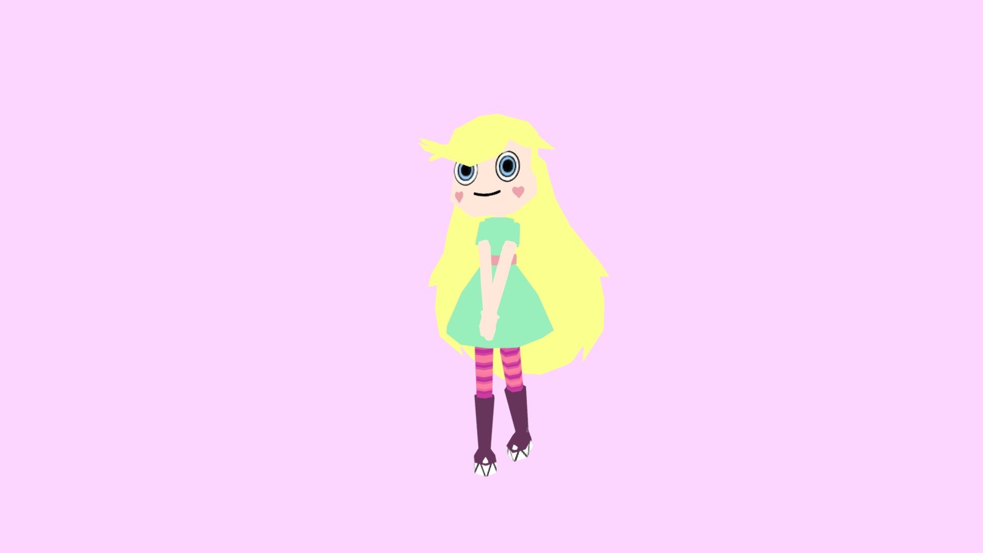Star Butterfly PSX - 3D model by sso (@sso_) [23fa477] - Sketchfab