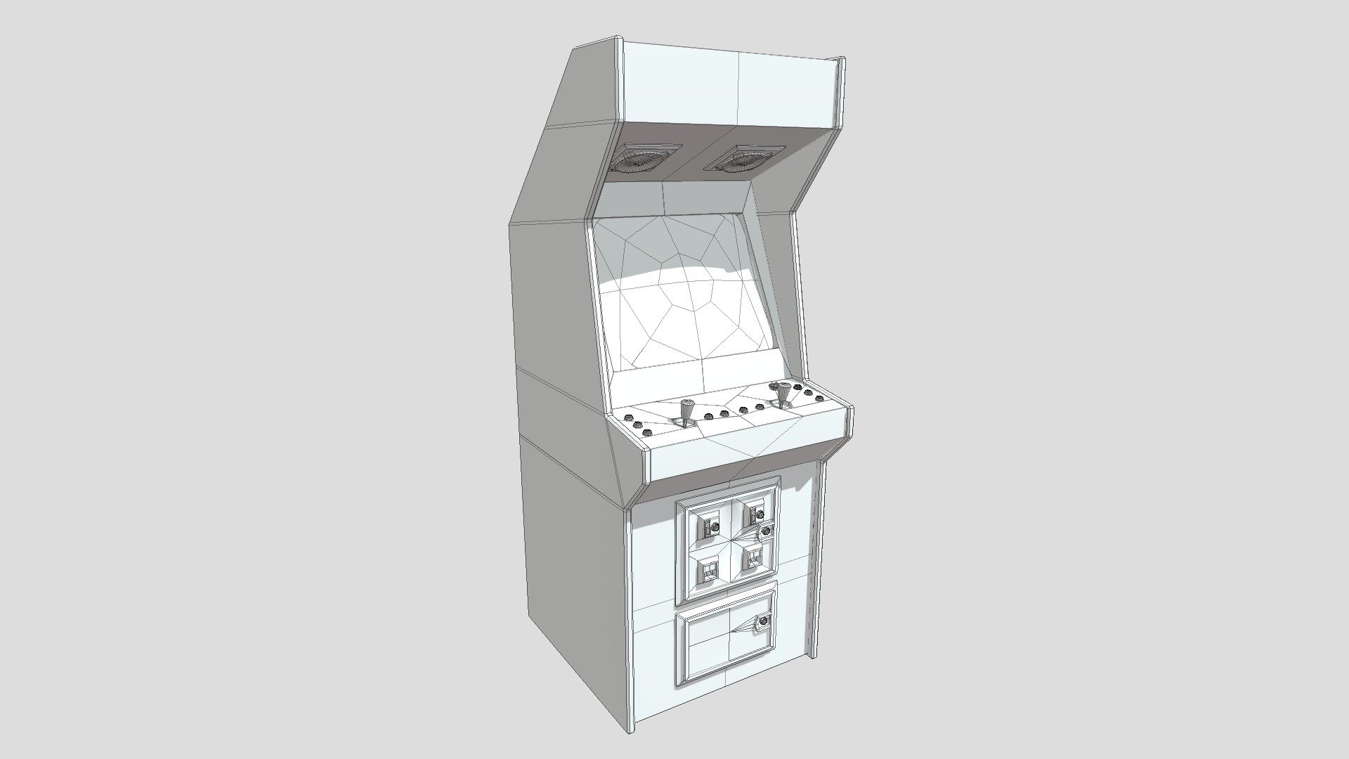 Arcade Cabinet - 3D model by rsmall272 [23fa502] - Sketchfab