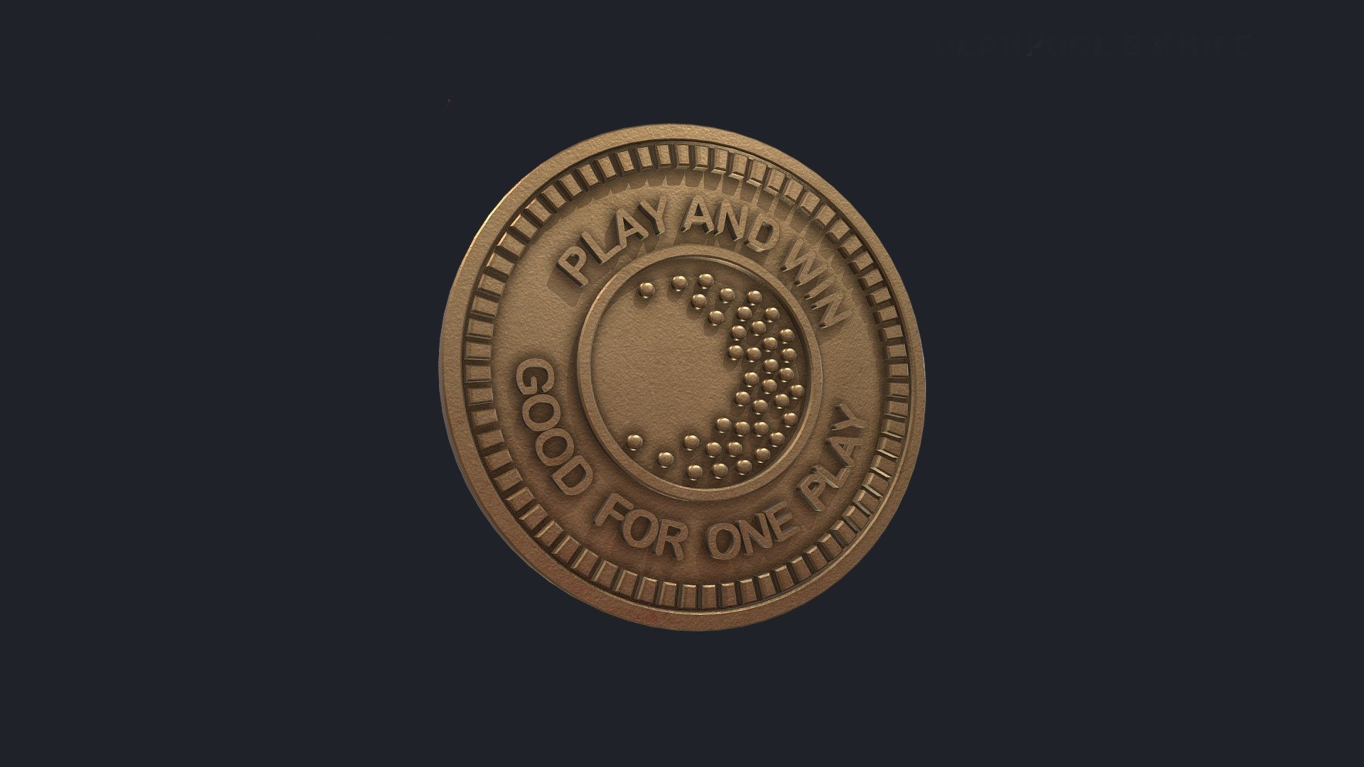 Deadpool Skeeball Token - 3D model by paulelderdesign [23fae31] - Sketchfab