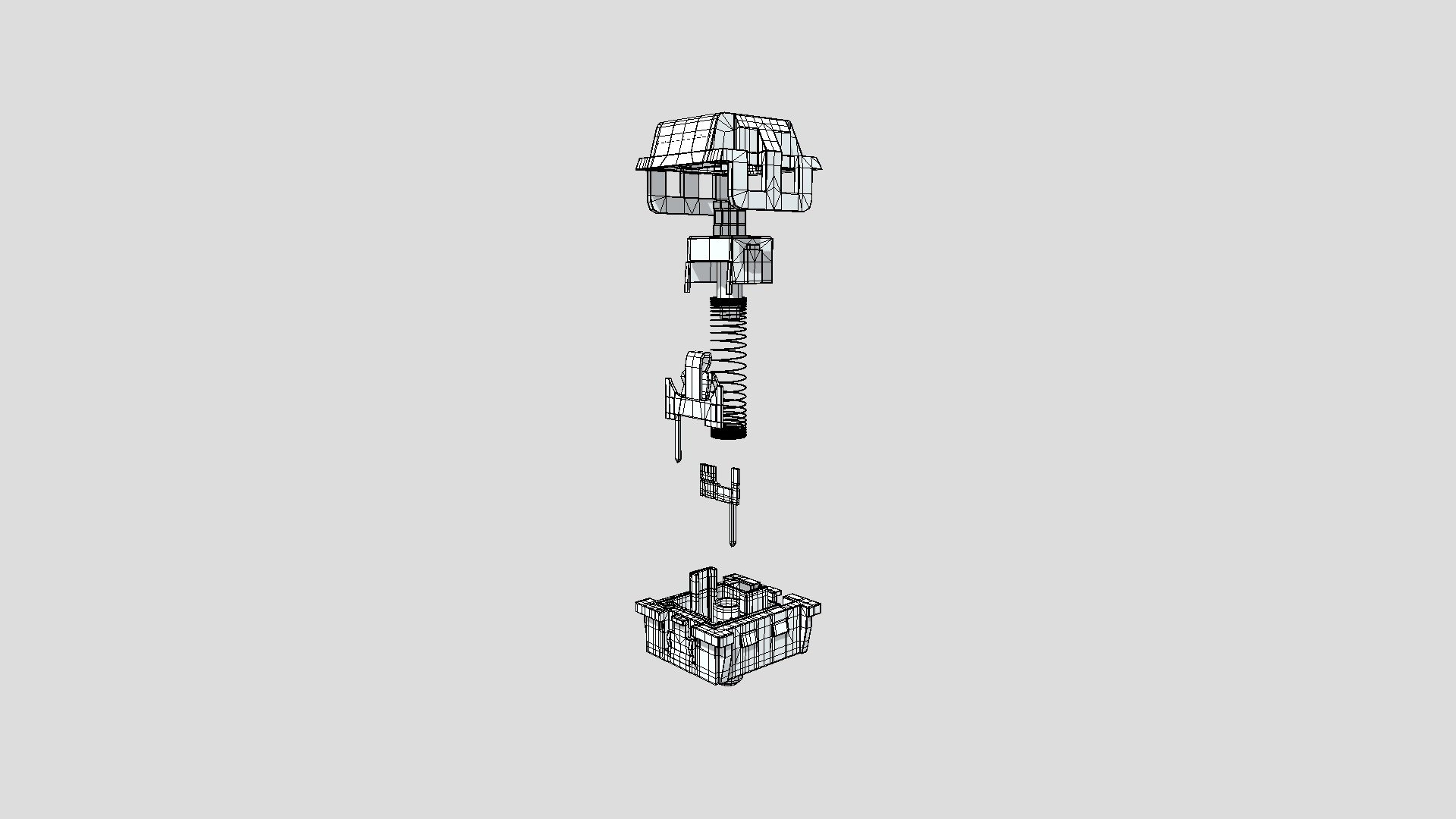 KTT Keyboard Switch - 3D model by andrepalm03 [23fc353] - Sketchfab