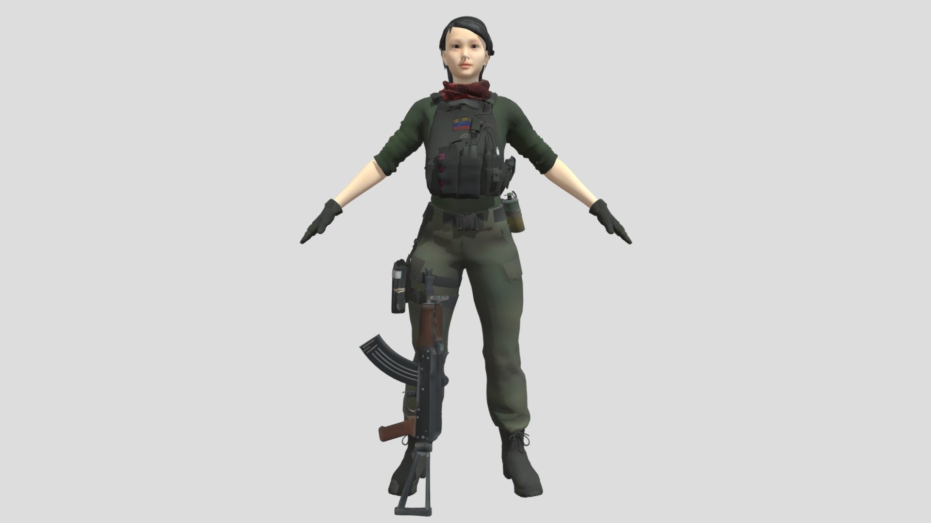 Female Soldier - Buy Royalty Free 3D model by trish.j2109 [23fd796 ...