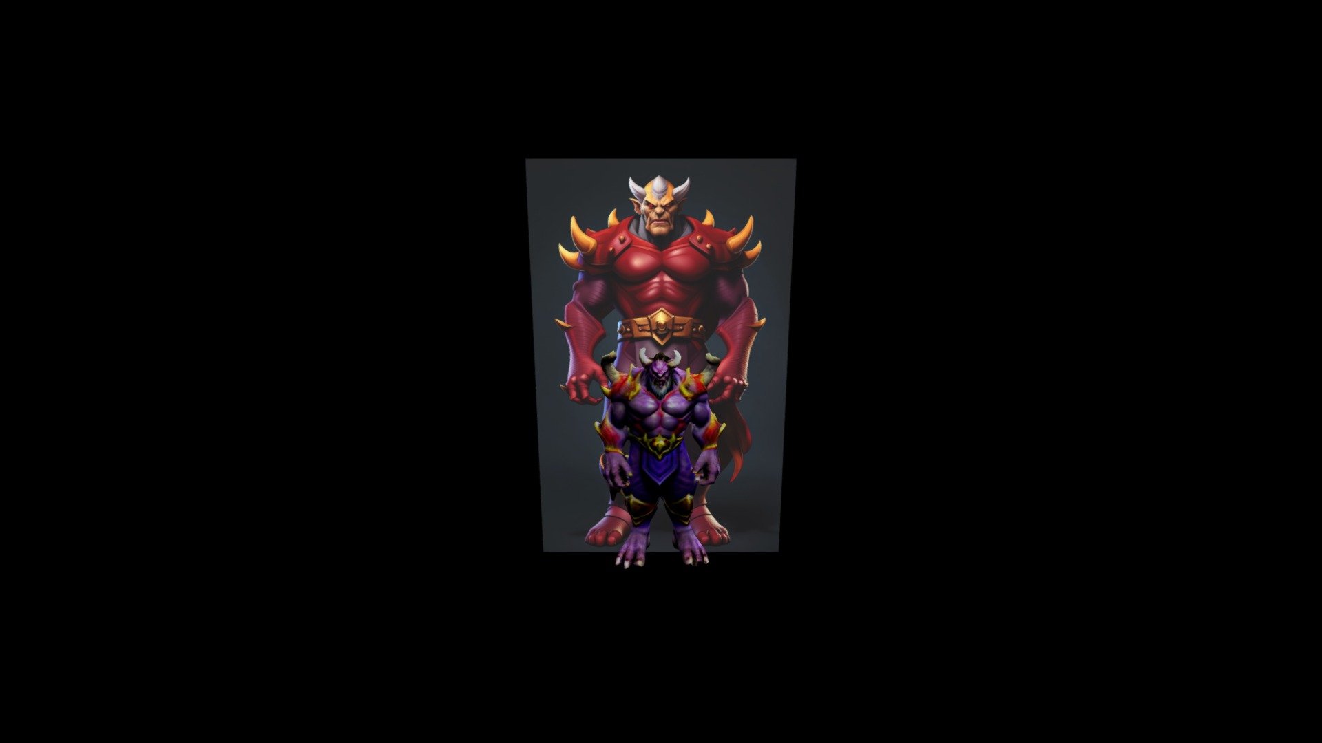 Red Superhero with Horns A digital art of a - Download Free 3D model by ...