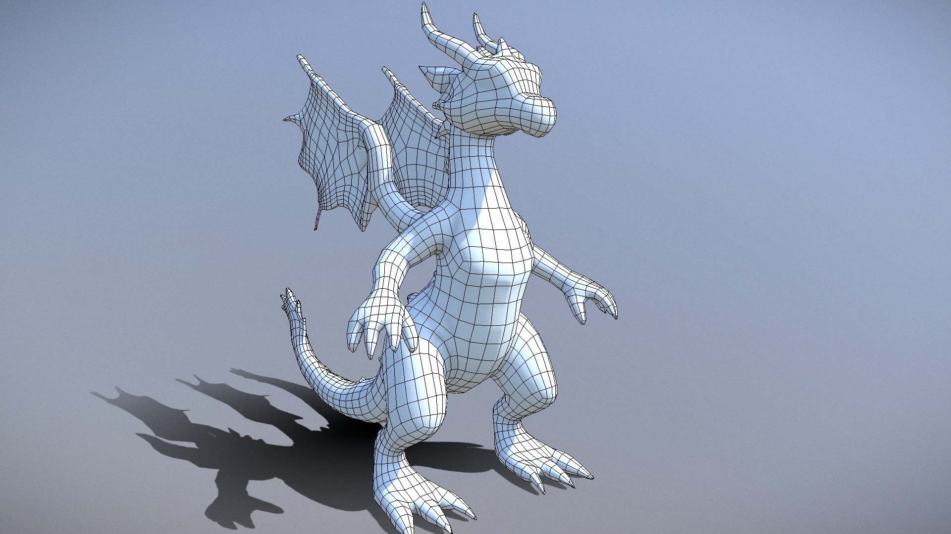 Dragon stylized character basemesh - Buy Royalty Free 3D model by ...