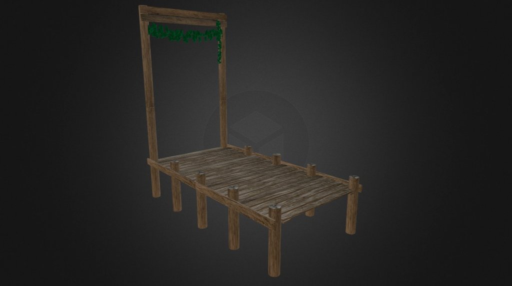 Wooden Bridge Gate - Download Free 3D model by Alex Gimson (@alexgimson ...