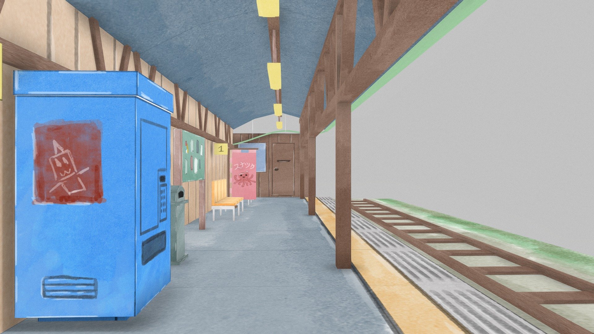 Train Station - 3D model by Patsssh (@patturner26) [23ffb5b] - Sketchfab