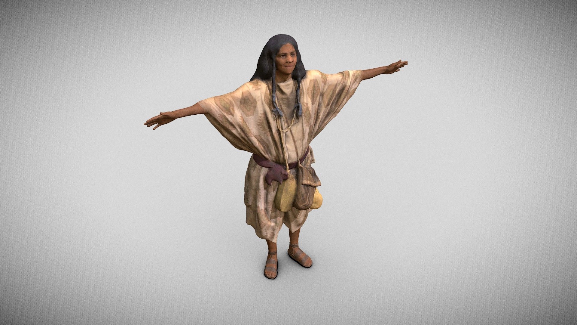 Nephite-extra-woman-2-tpose - 3D model by continuumxr [2403997] - Sketchfab
