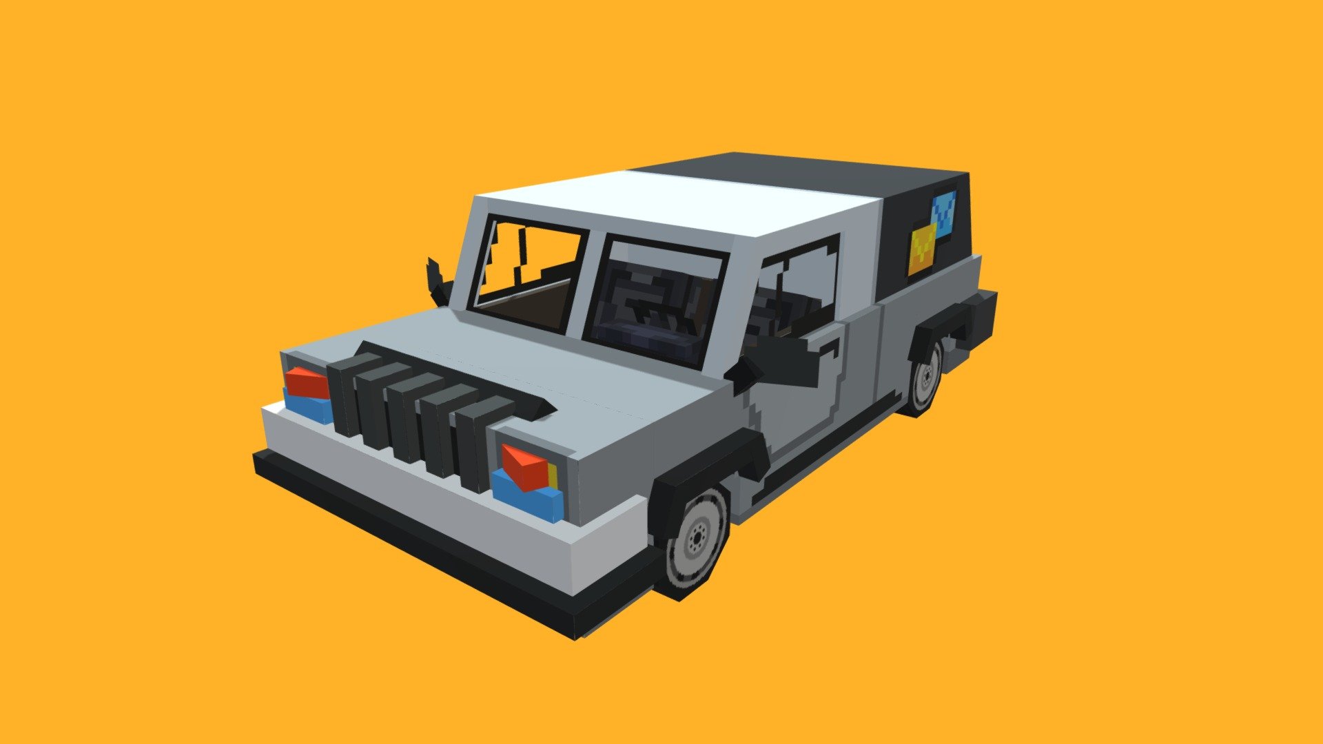 PixelMine | Postman Car - 3D model by PixelMine [2403a73] - Sketchfab