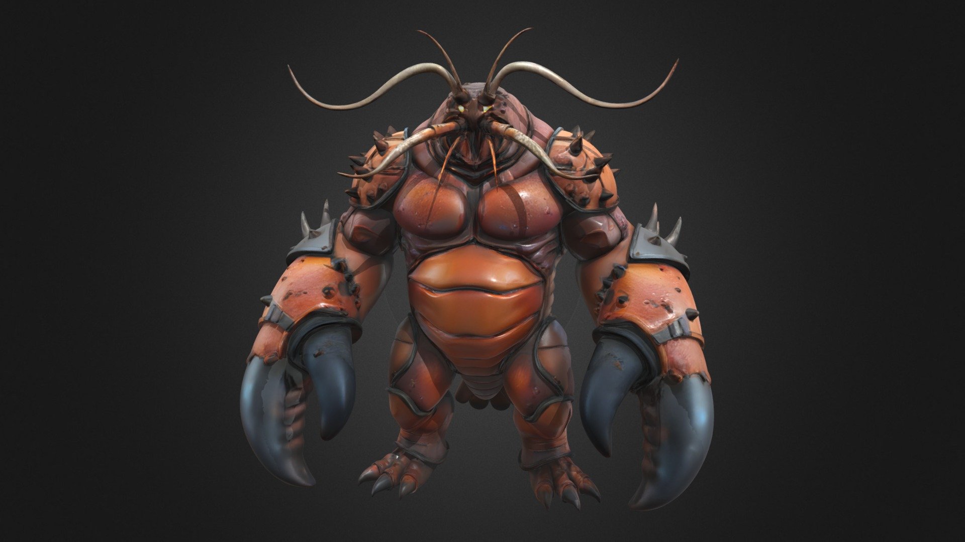 Lobster Monster - 3D model by Korvana Studio (@korvanastudio) [2405b45 ...