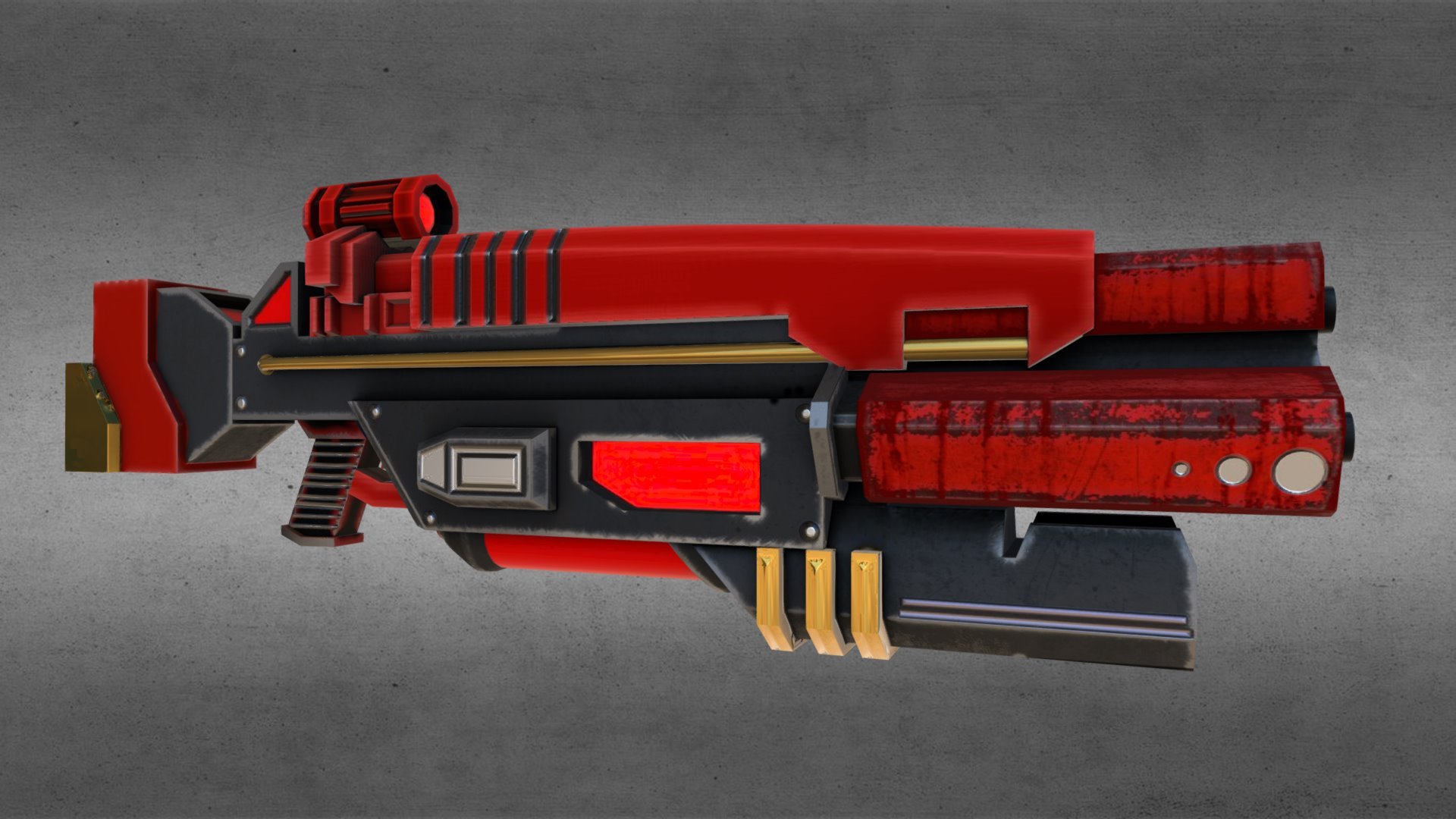 Tri-gun - 3D model by Adam the Amazing (@AdamtheAmazing) [2407eea ...