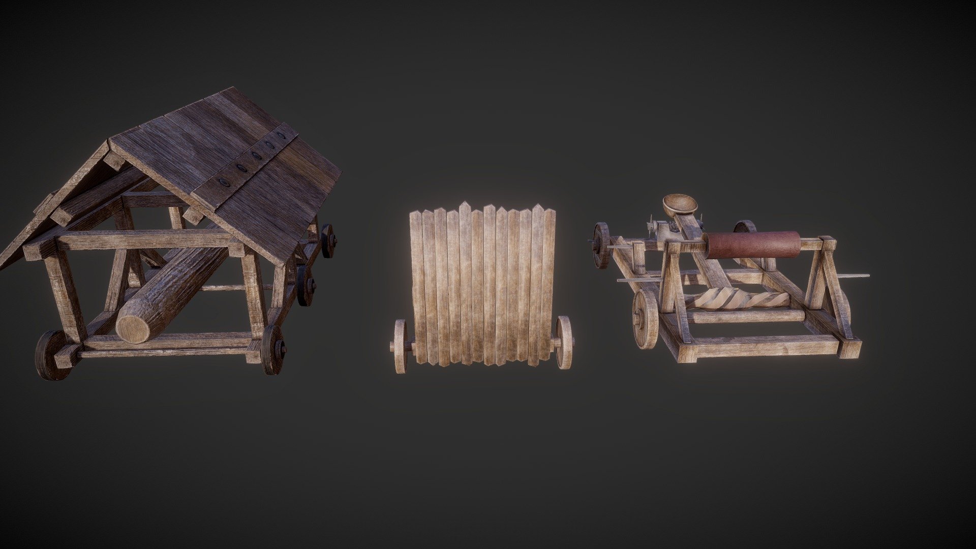 Siege Weapons - 3D model by lemonaden [240820f] - Sketchfab