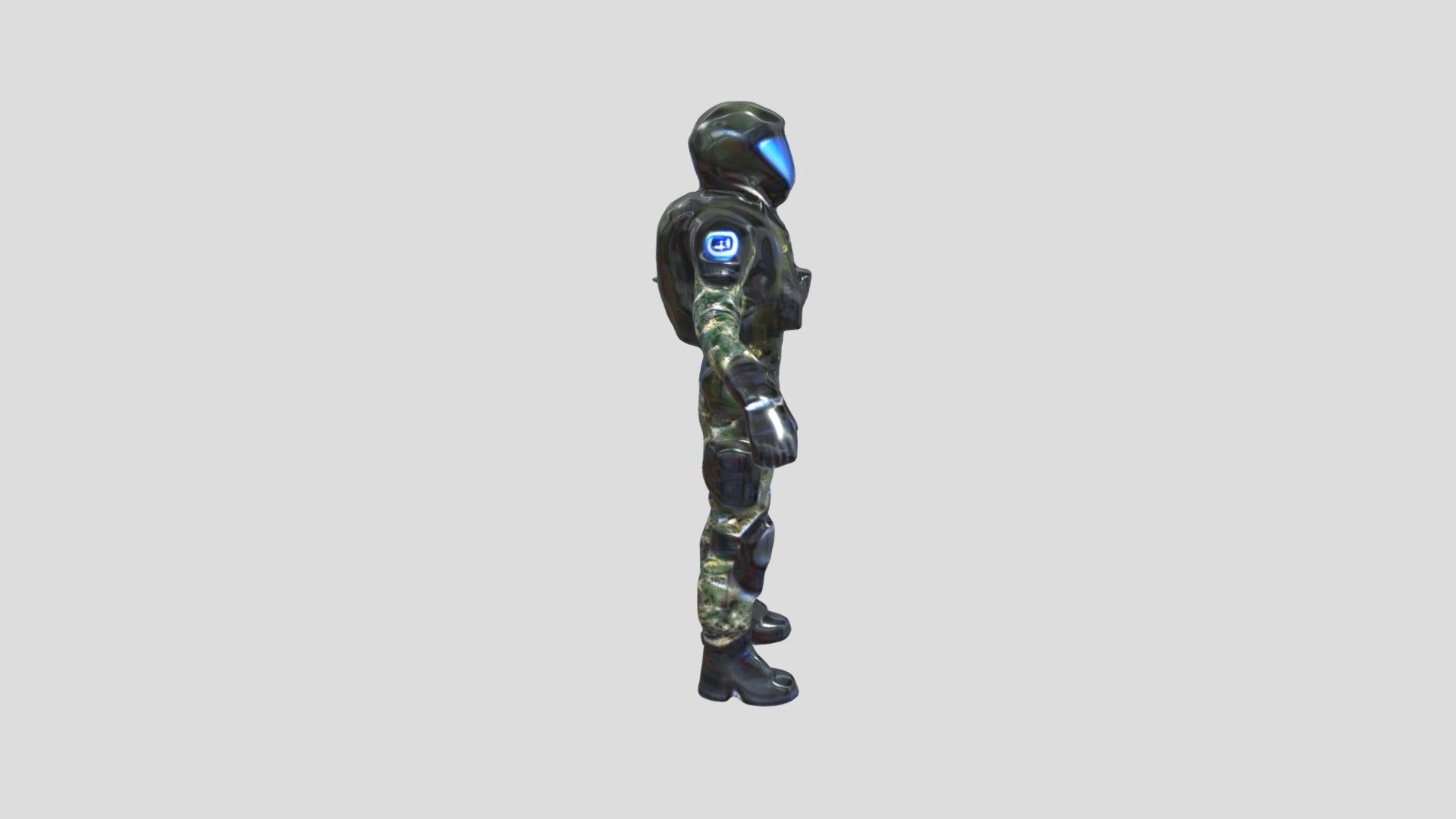 Futuristic Soldier - 3D model by smoook92 [2408e49] - Sketchfab