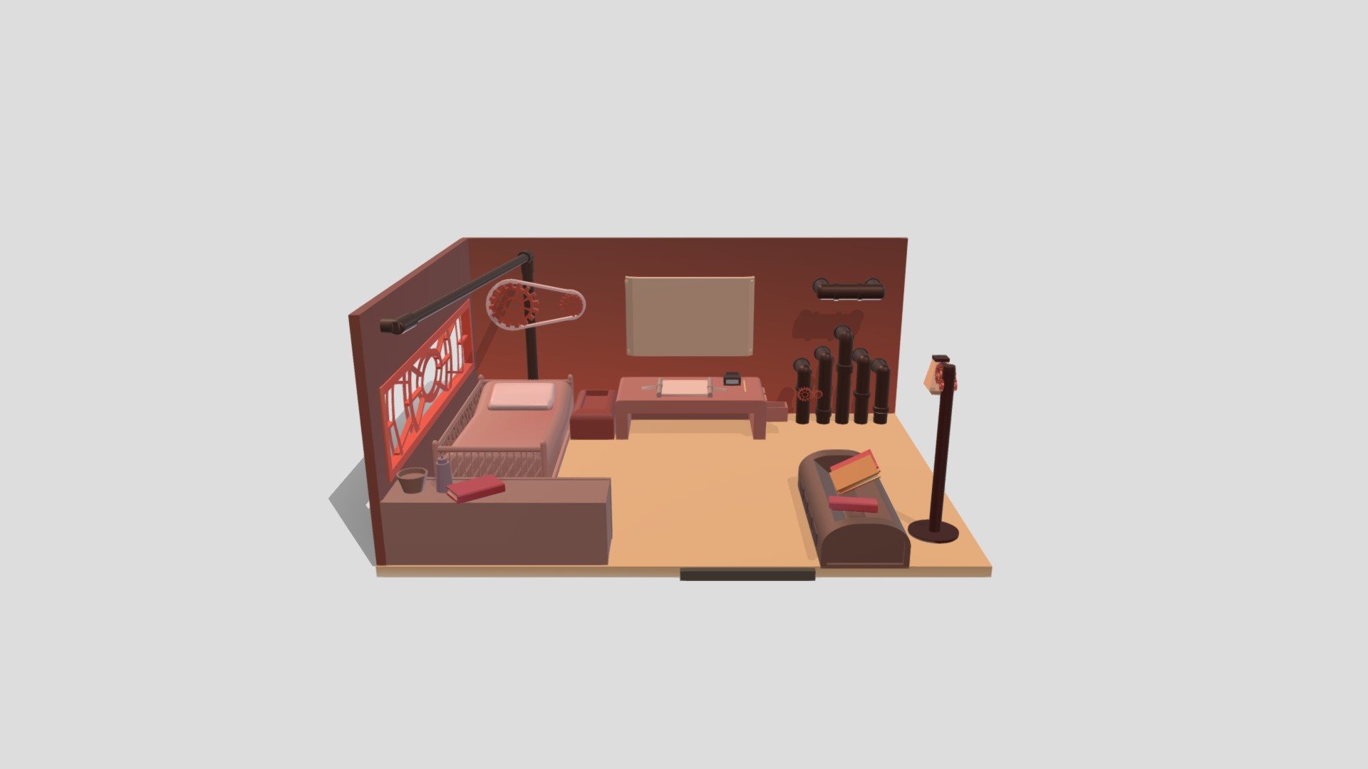 my room - 3D model by Mup_Mup [240973f] - Sketchfab
