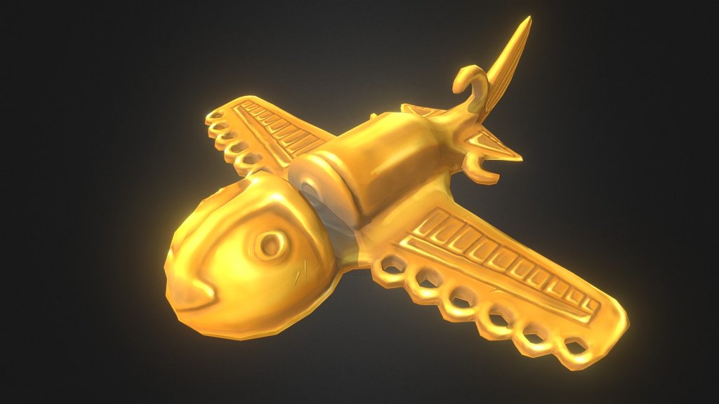 Golden Bird - 3D model by LowlyPoly [24098ca] - Sketchfab