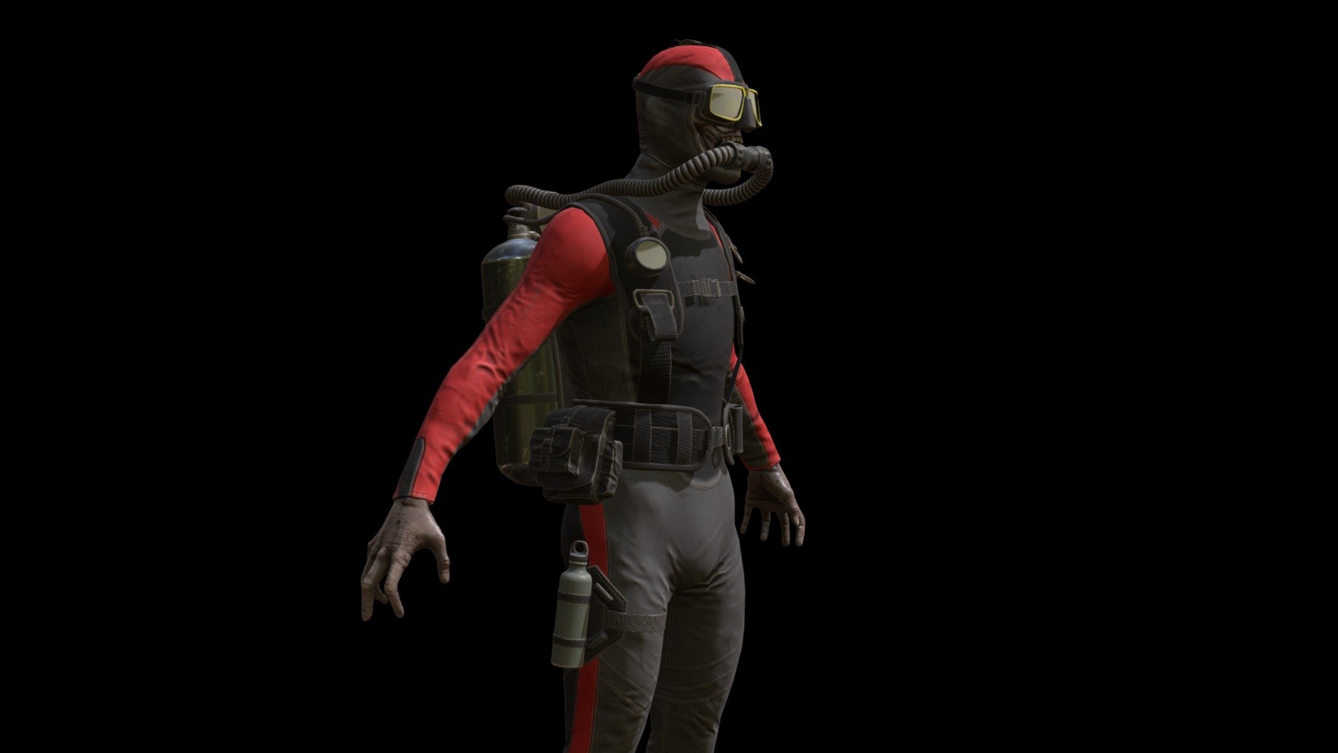 Zombie_Diver - Buy Royalty Free 3D model by dremorn [240b5fe ...