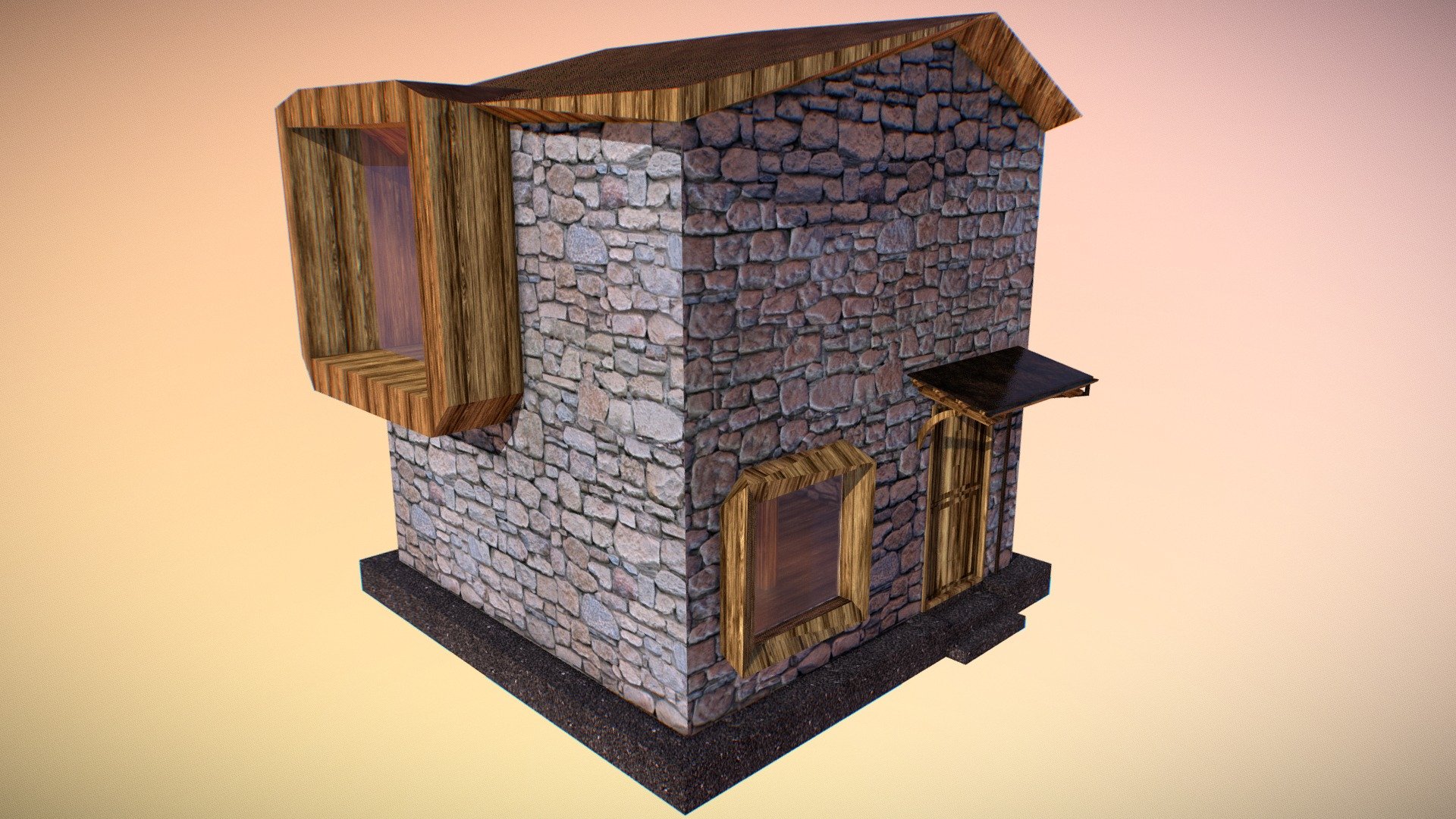 Cube house - 3D model by Siim Solovjov (@siimsolovjov) [240db29 ...