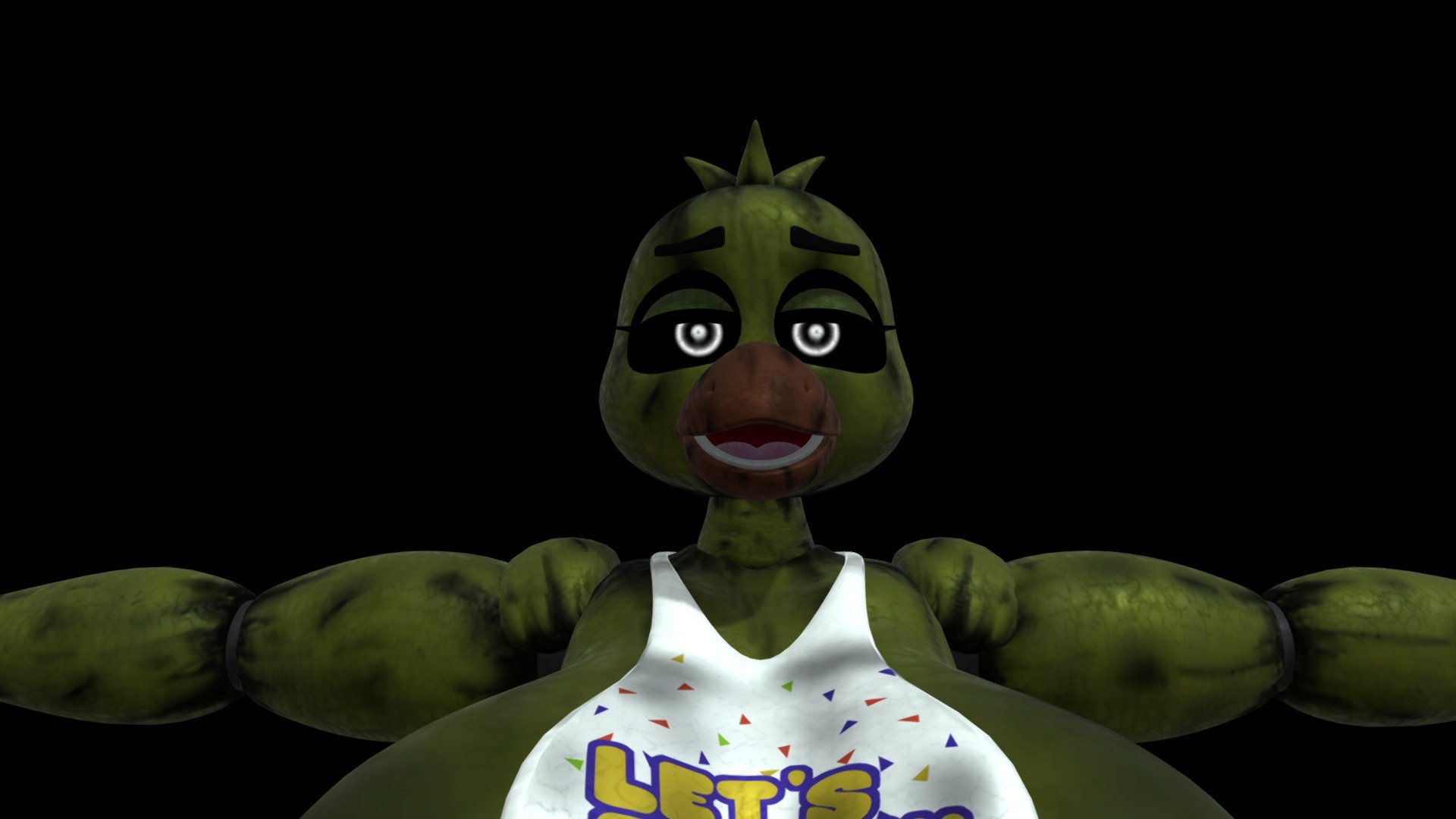 Phantom Chica - Download Free 3D model by (UNKNOWN NAME) (@CrobTroper ...