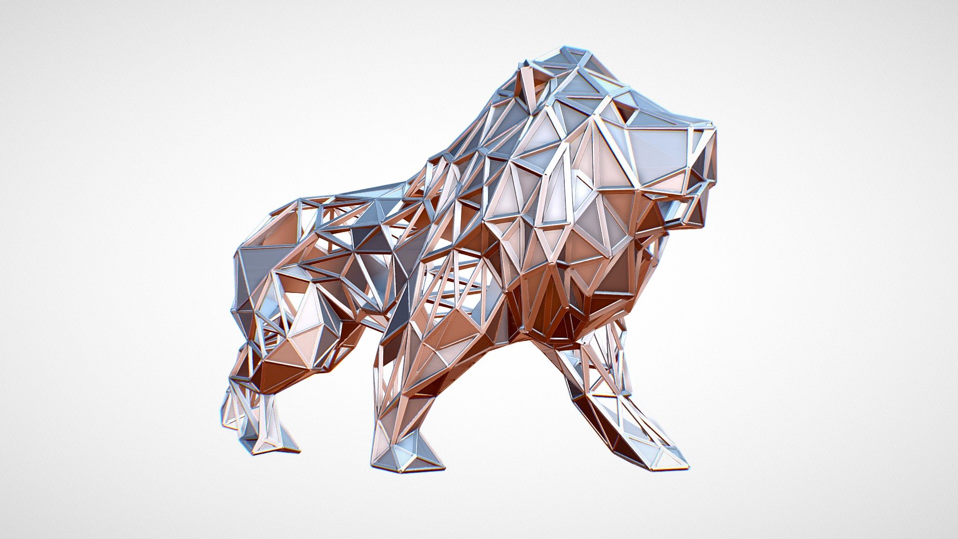 Lion Lattice Stl - 3D model by djkorg [240f5d7] - Sketchfab