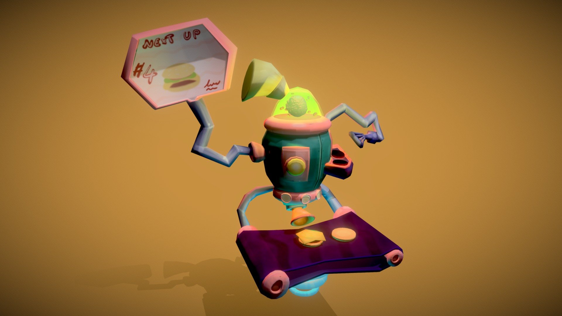 Hamburger Chef Machine - Download Free 3D model by cyaboron [240f687 ...