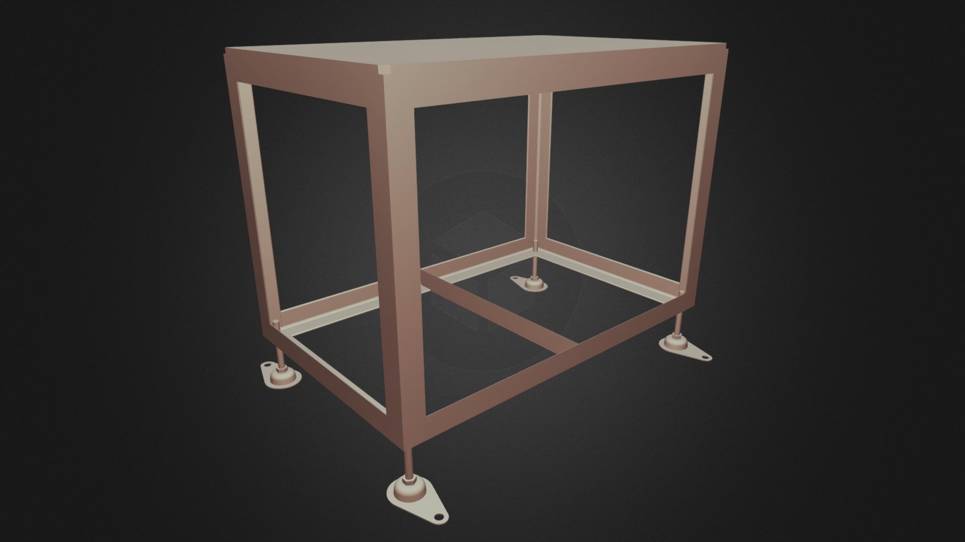 Angle Iron Table Frame - Buy Royalty Free 3D model by MR.AnyCAD ...