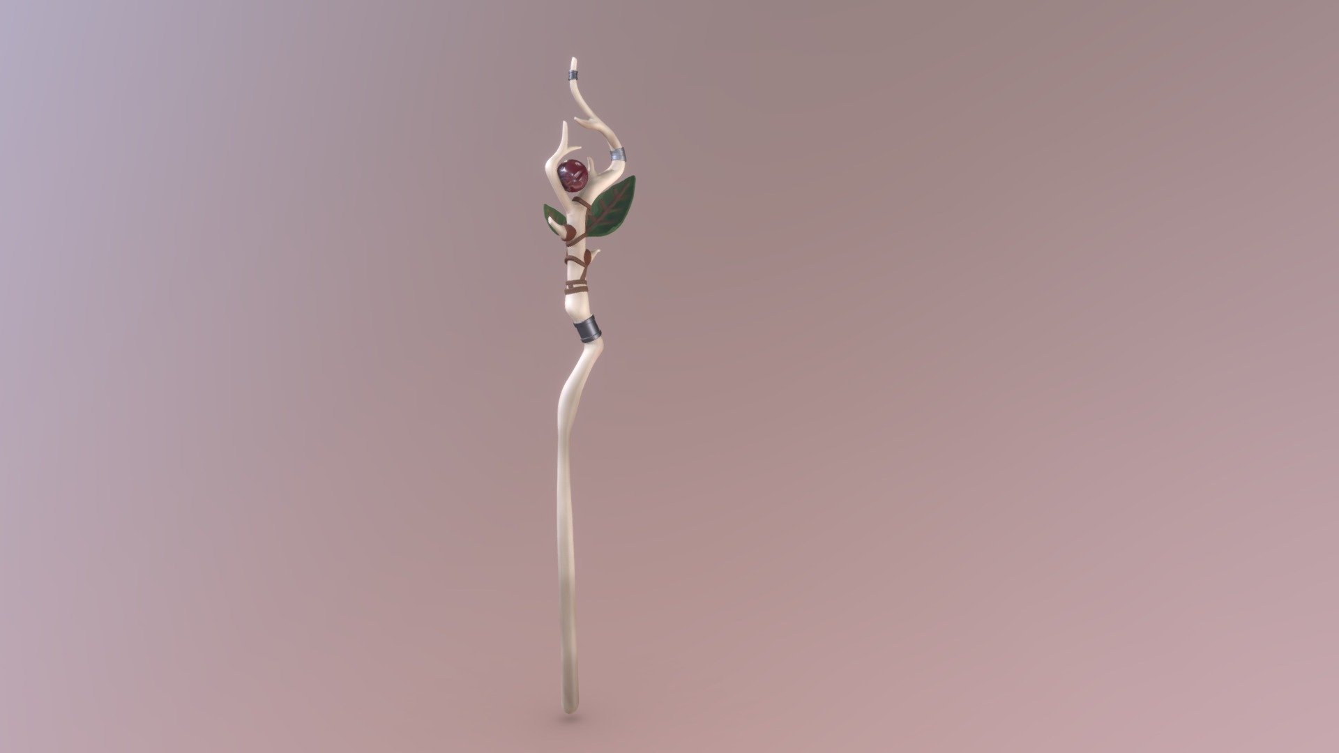 DS_Druid Wooden Staff - 3D model by Ioana_G [2410d04] - Sketchfab