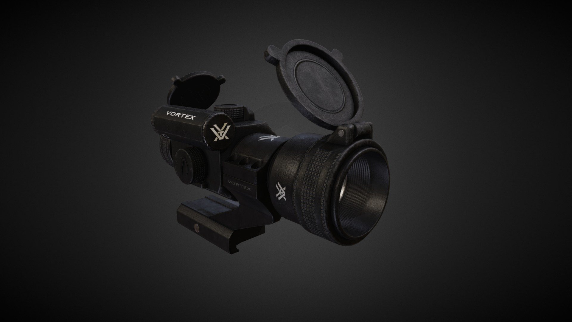 StrikeFire II Red Dot Rifle Optic - Buy Royalty Free 3D model by ...