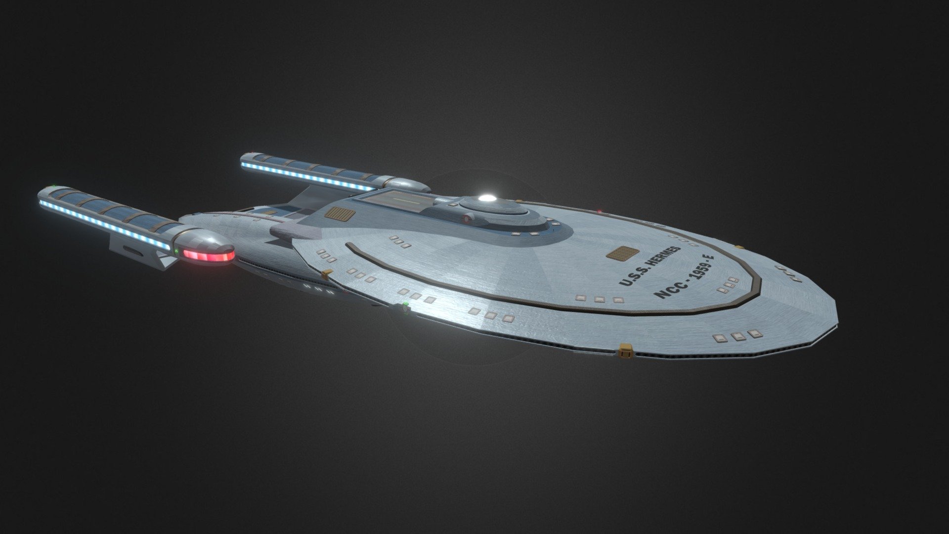 Star Trek Federation Hermes class - 3D model by Hierachy1871 [2414fdb ...