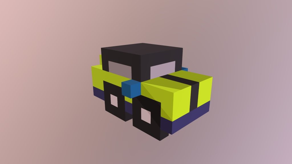 Voxel Small Car - 3D model by Guillermo Willy Moral (@willymoral ...