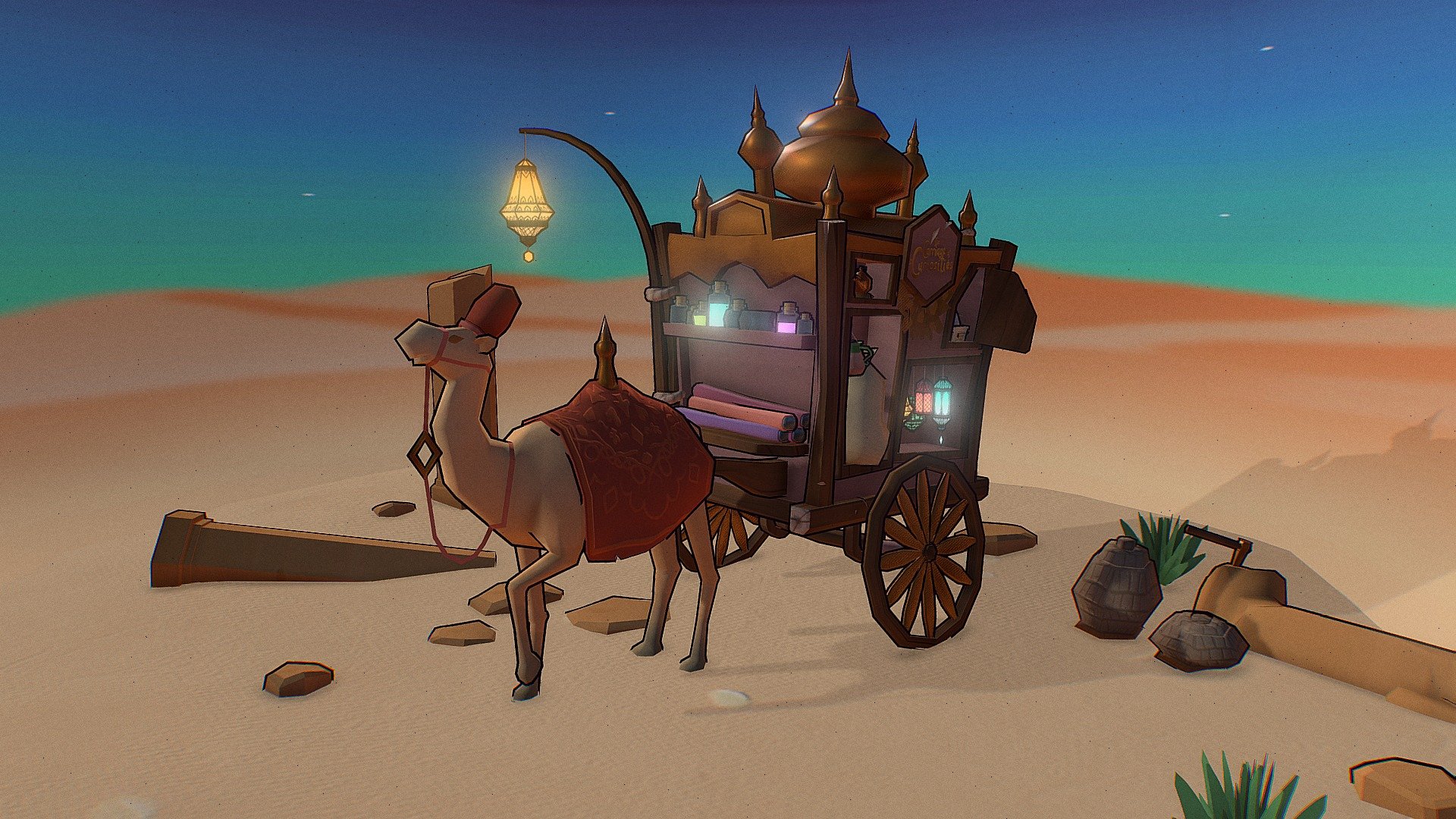 The Curator of Curiosities - Traveling Merchant - 3D model by bovee ...