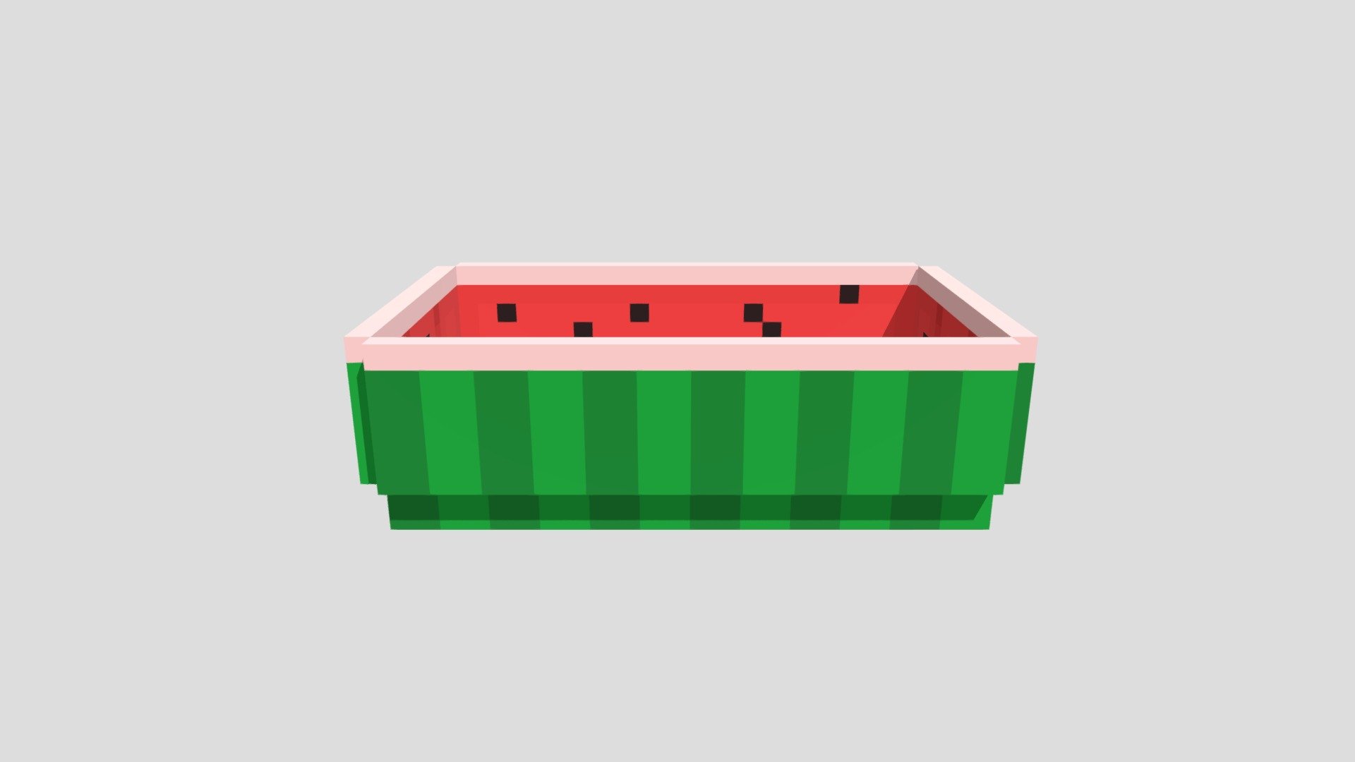 Watermelon Boat - 3D model by RosieLR [241b3cf] - Sketchfab