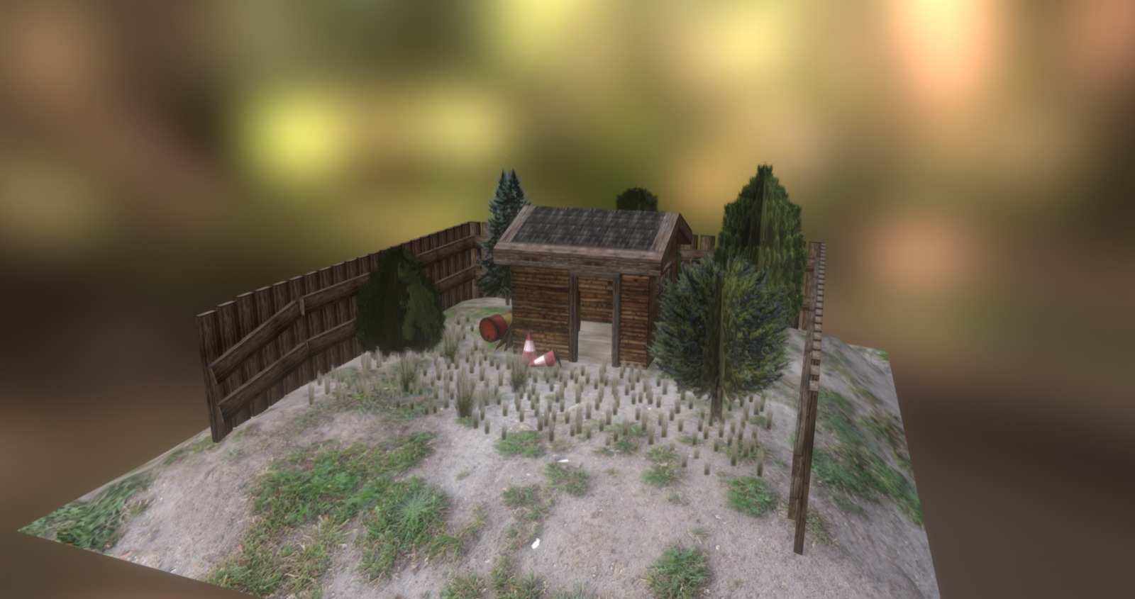 Old Wooden Shed - 3D model by kamilhakimi19 [241d25c] - Sketchfab