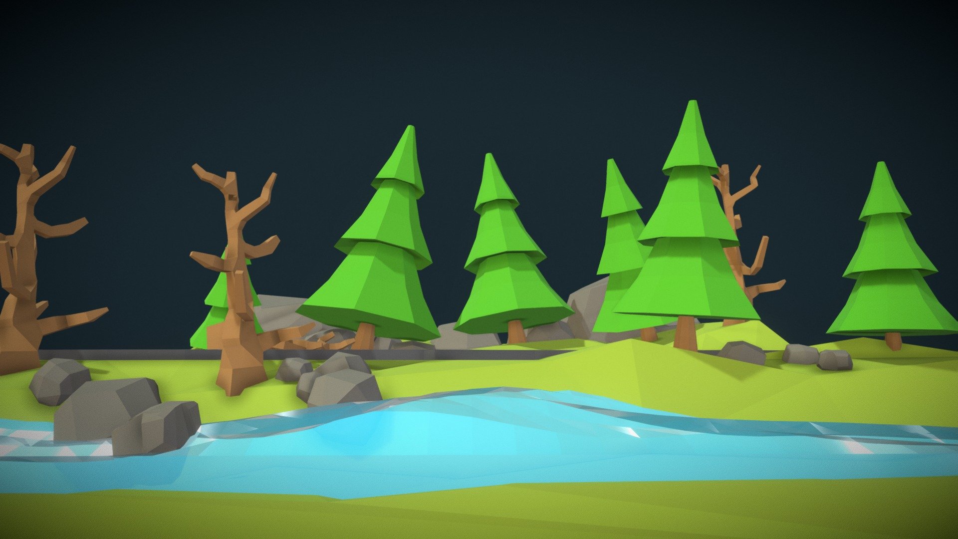 forest - Download Free 3D model by julianikonenko [241d9f3] - Sketchfab