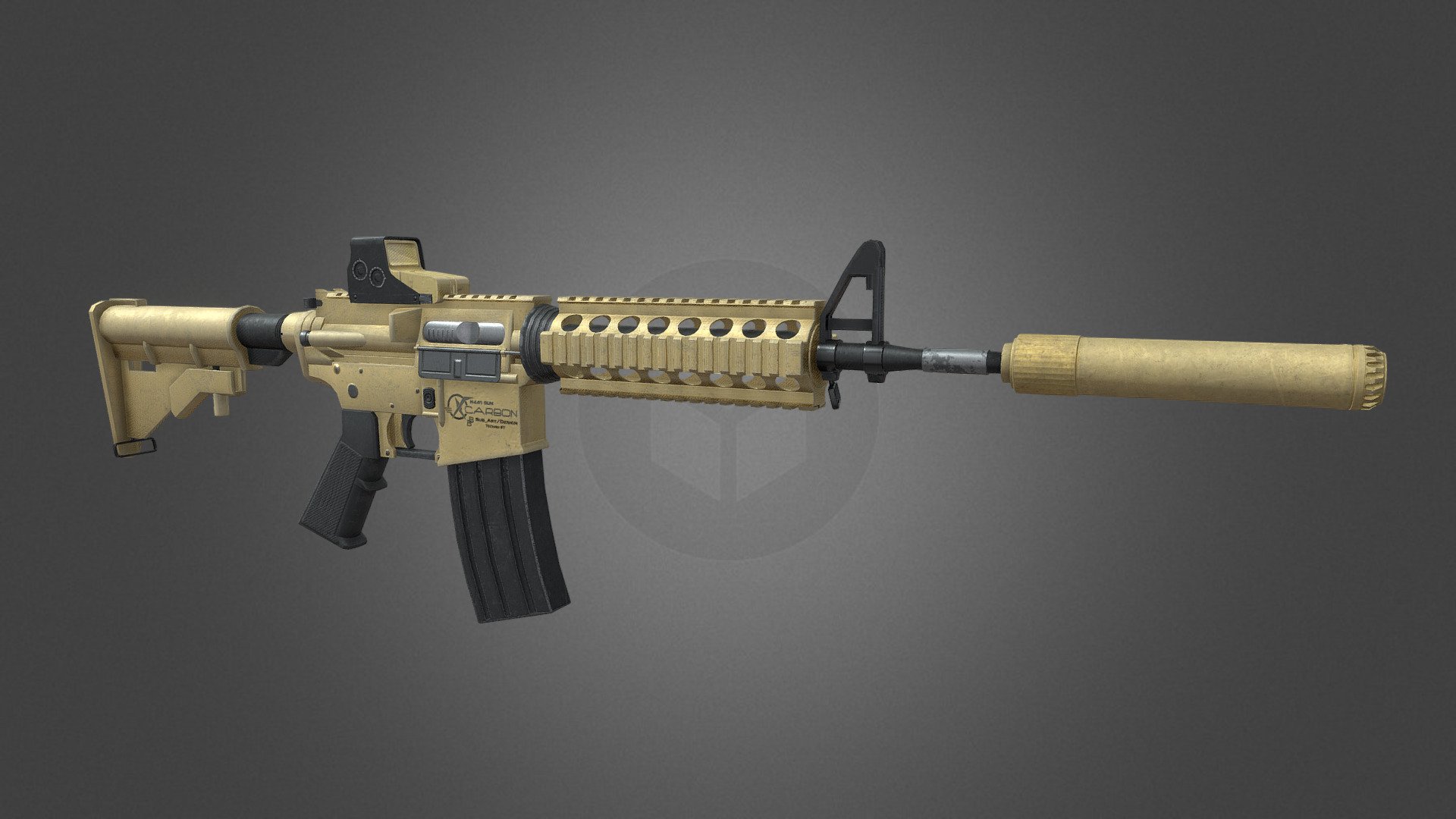 M4A1 Carbine Rifle - 3D model by T-Art (@person-x) [241f6ce] - Sketchfab