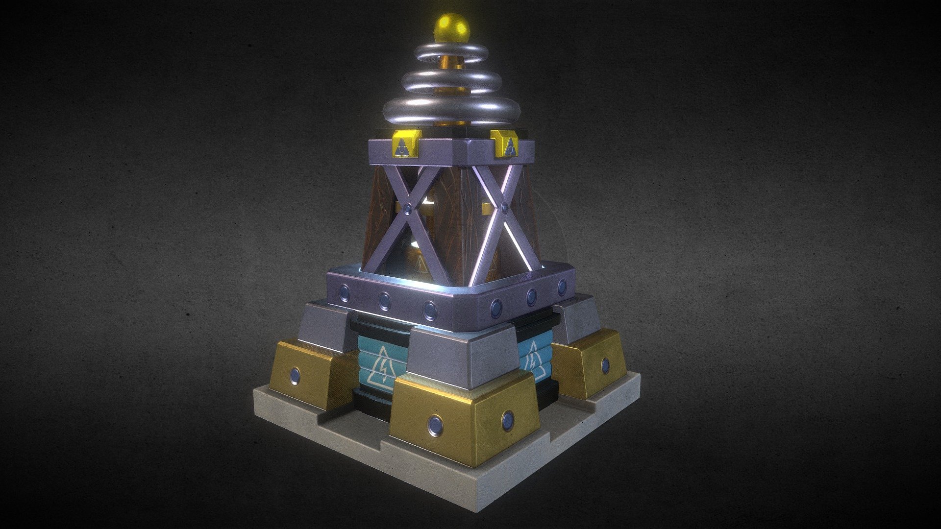 超级特斯拉电磁塔Super Tesla Electromagnetic Tower - 3D model by 爆炒腰花 ...