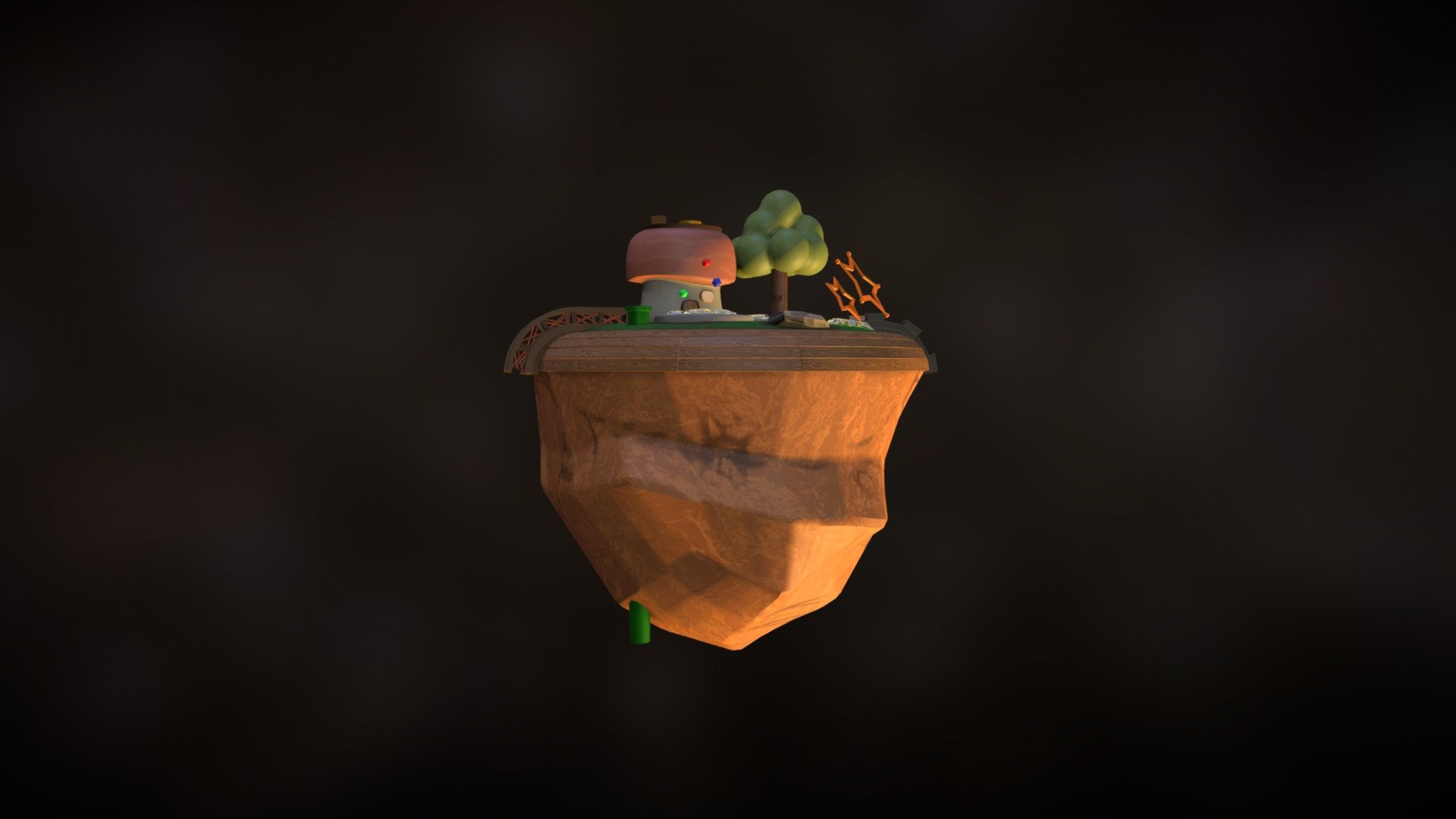 Mario Galaxy Stylised Diorama - 3D model by KingCroc [24206d0] - Sketchfab