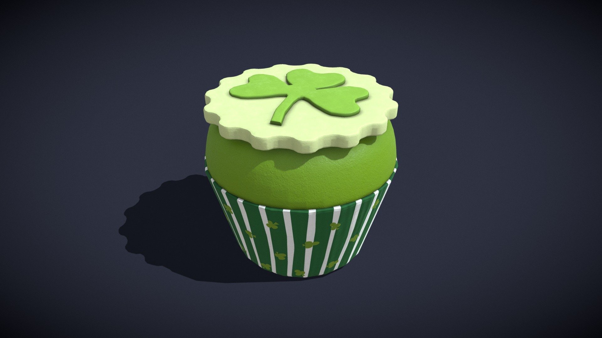 Shamrock Cupcake - Buy Royalty Free 3D model by GetDeadEntertainment ...