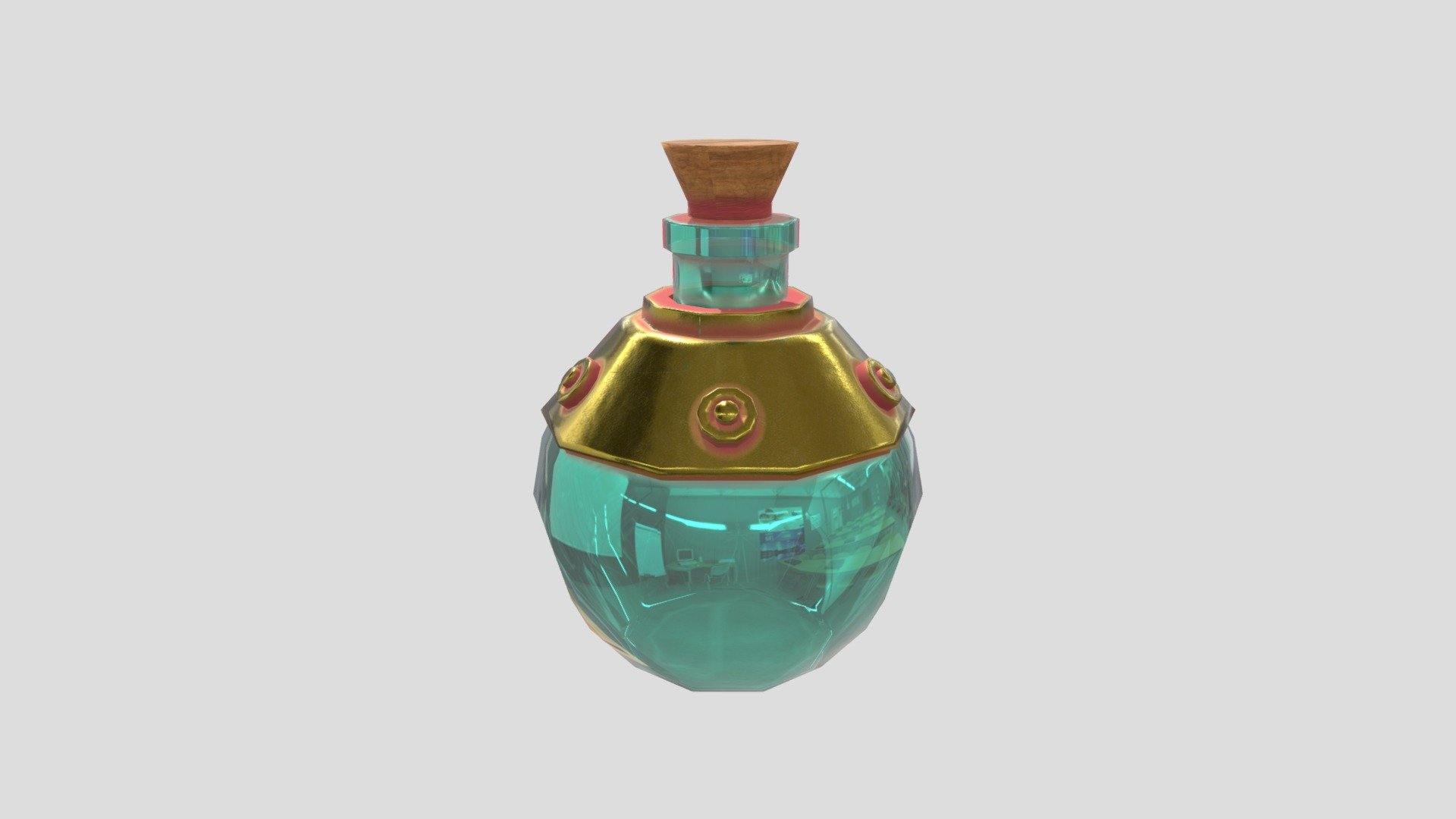 stylized magic jar - 3D model by wedadmohy [2424aa4] - Sketchfab