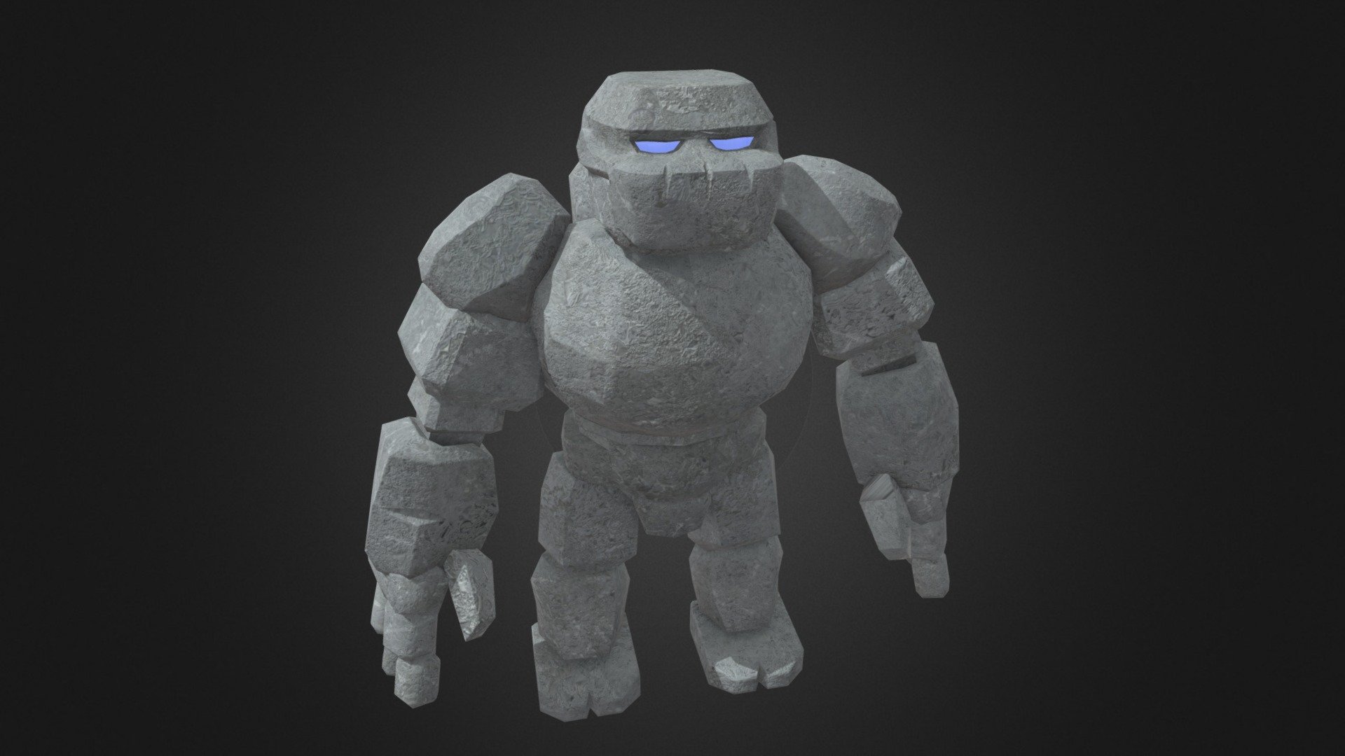 Golem - Glowing Eyes - 3D model by Sonya M Tanner (@smtanner) [2424f13 ...