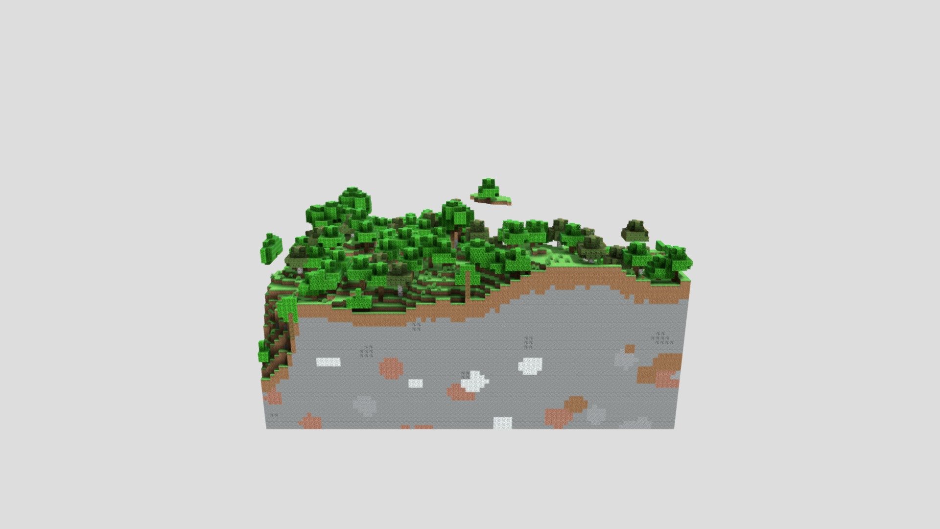 Minecraft forest 3 - Download Free 3D model by trmhtk2 [24272a4 ...