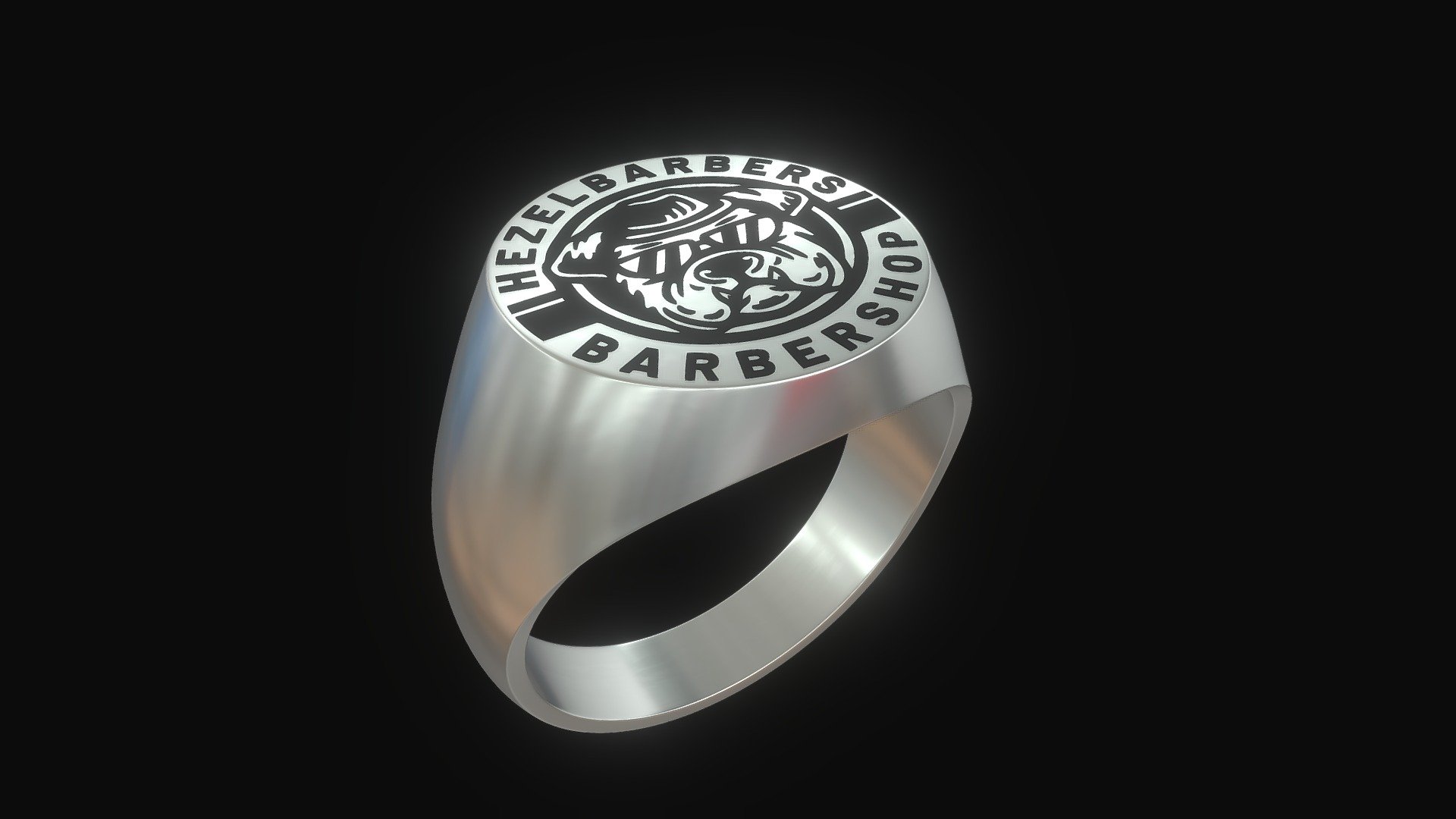 Barbershop ring - 3D model by Mr.Ten [24275b9] - Sketchfab