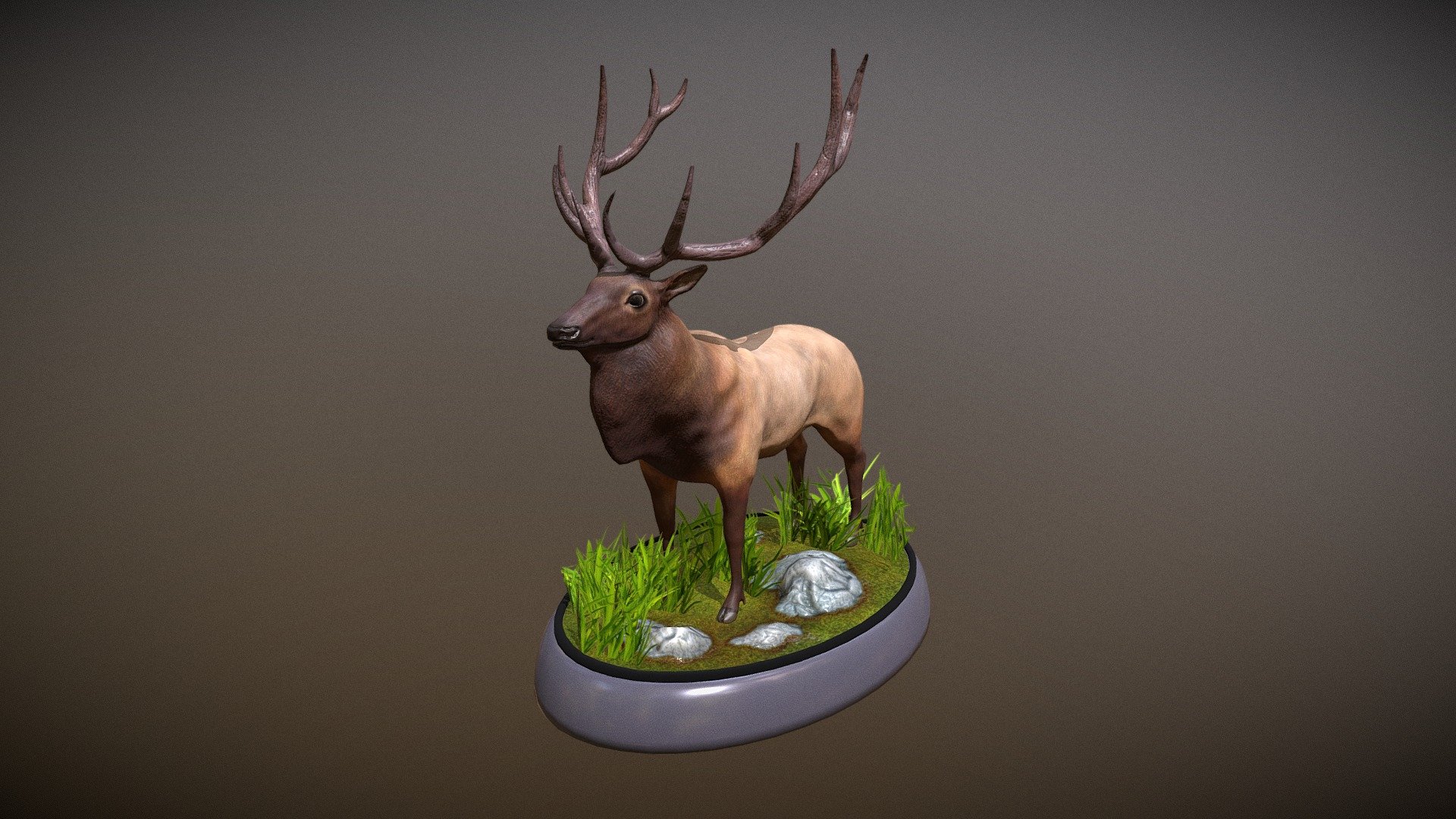 Elk - 3D model by jeremiaz [2428519] - Sketchfab