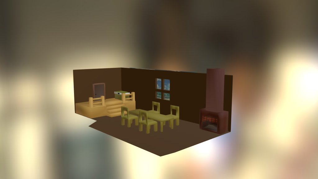 Rumah Kayu - 3D model by suhandy [24290b9] - Sketchfab