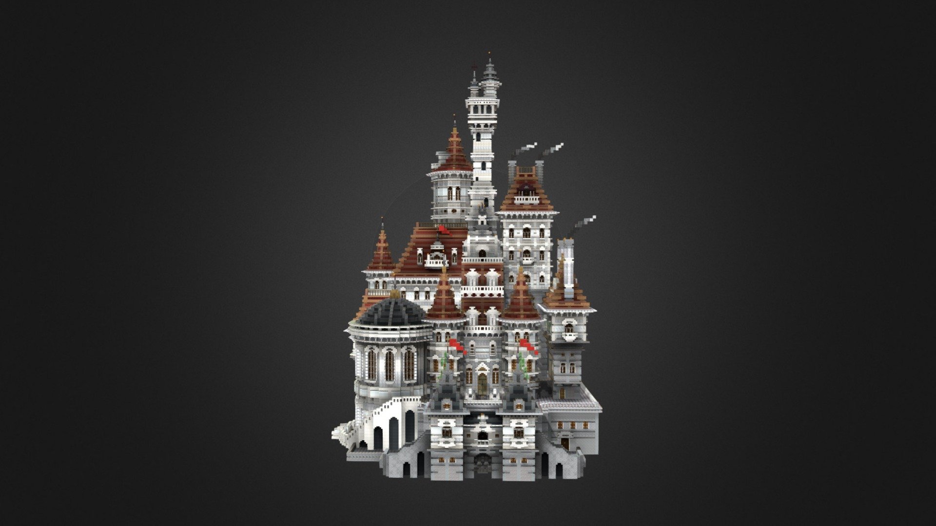 White castle - 3D model by igonomic [242a20a] - Sketchfab