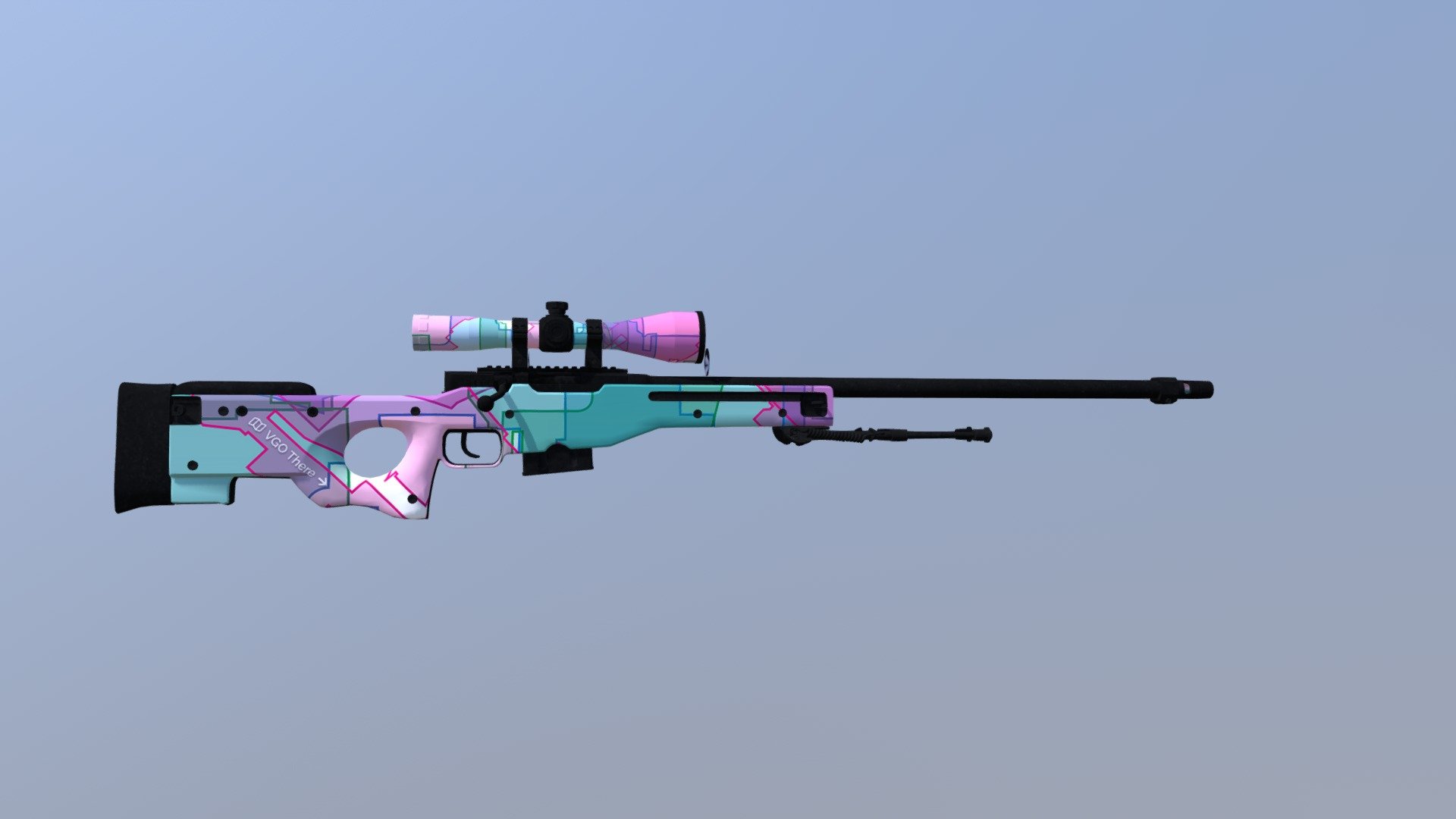 AWP | Mapped - 3D model by vnci [242c351] - Sketchfab