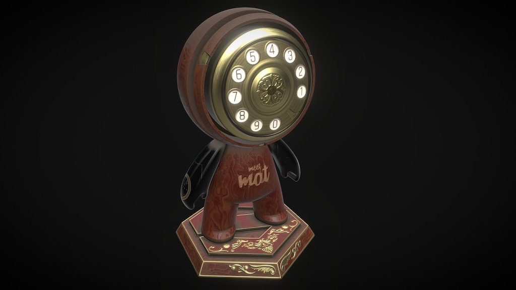 Meet Mat old vintage phone - 3D model by pinochetmx [242e217] - Sketchfab