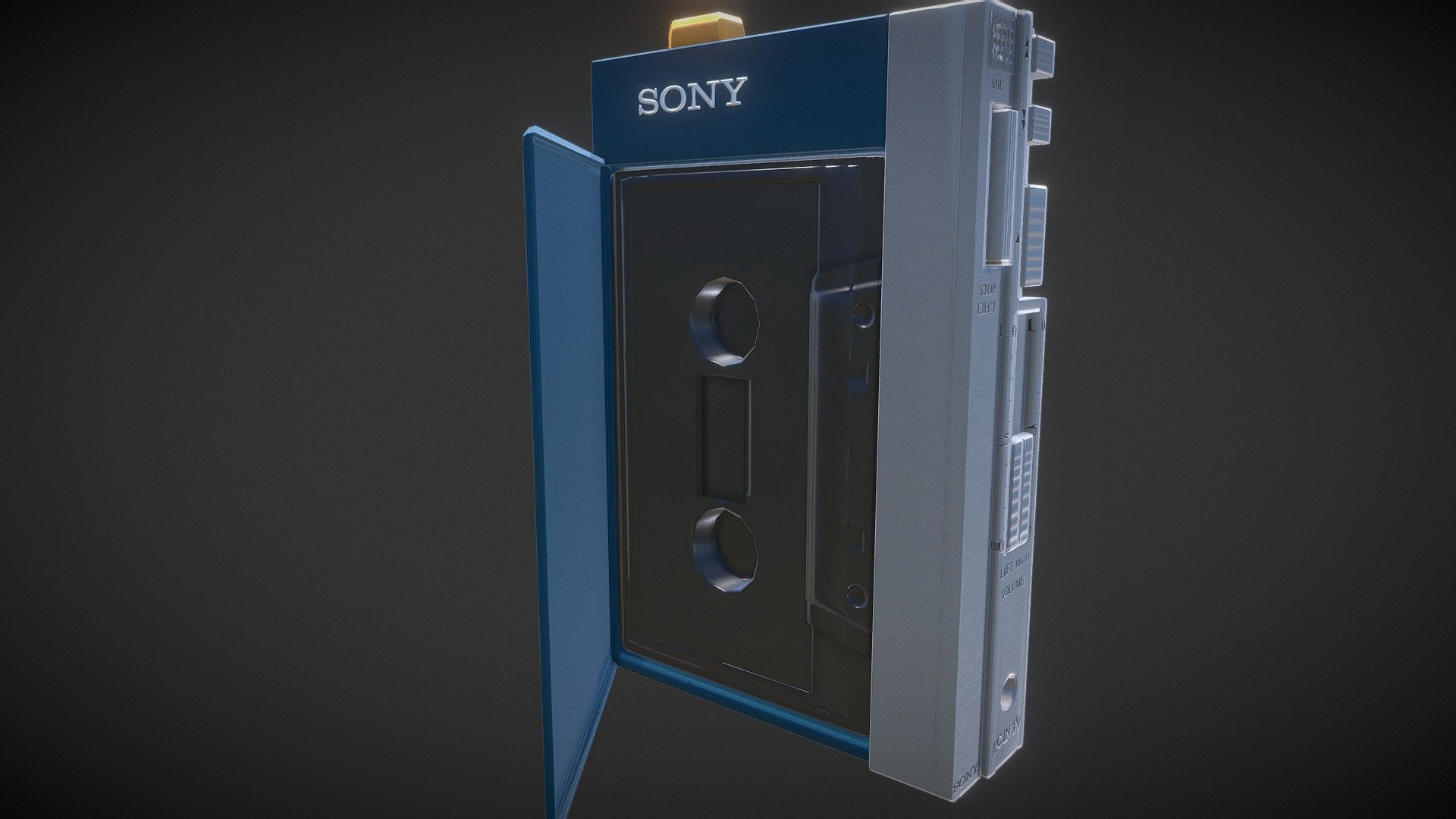 Walkman Textured - 3D model by RTMarsh [24300d1] - Sketchfab
